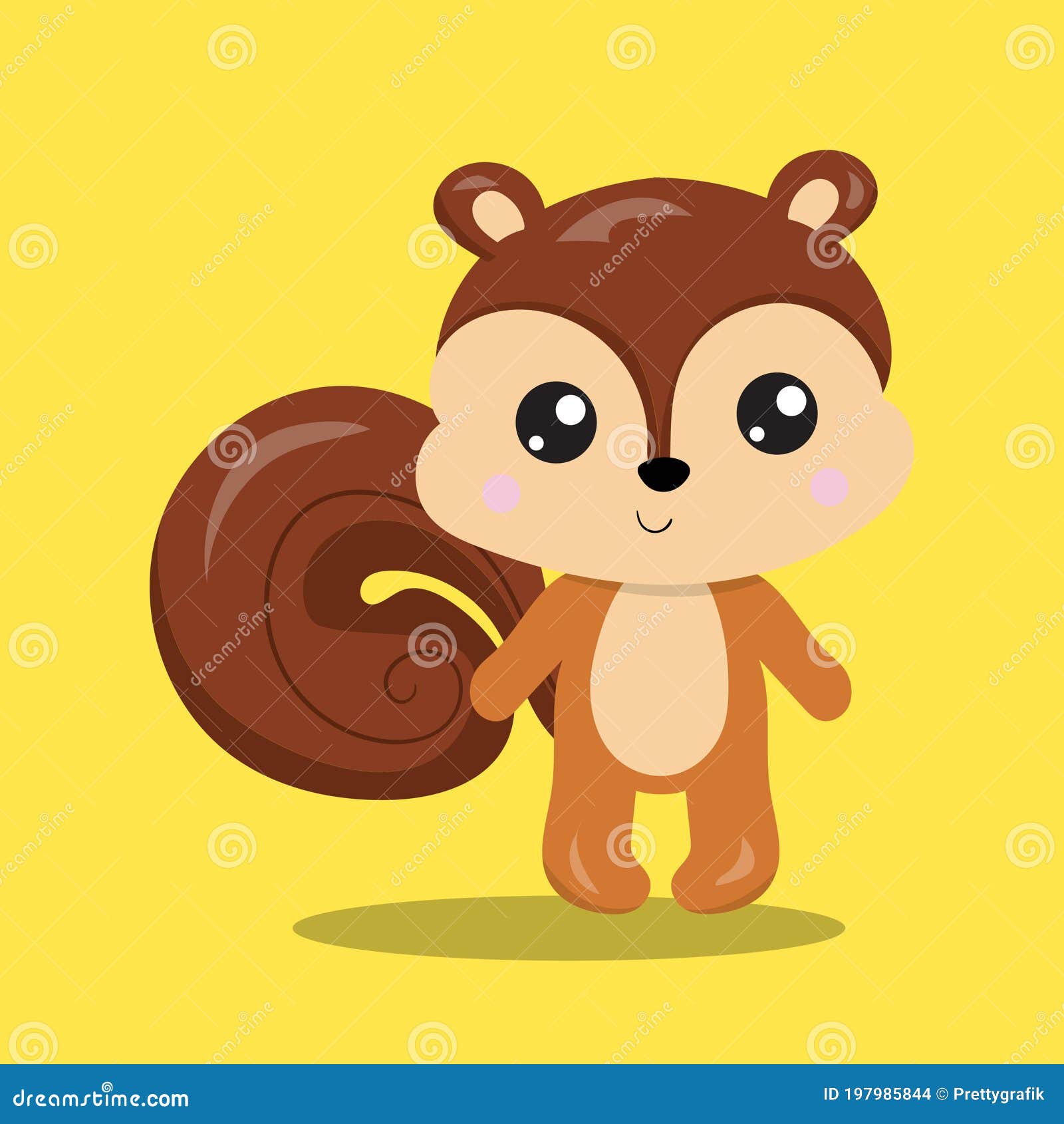 Red Squirrel, Front View Of Sciurus Vulgaris, Isolated On White ...