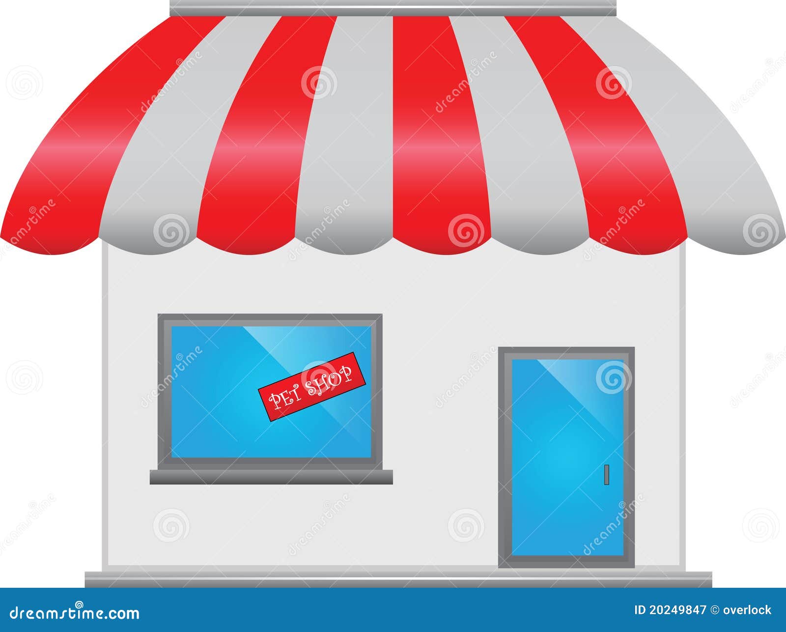 Little store stock vector. Illustration of door, sign - 20249847