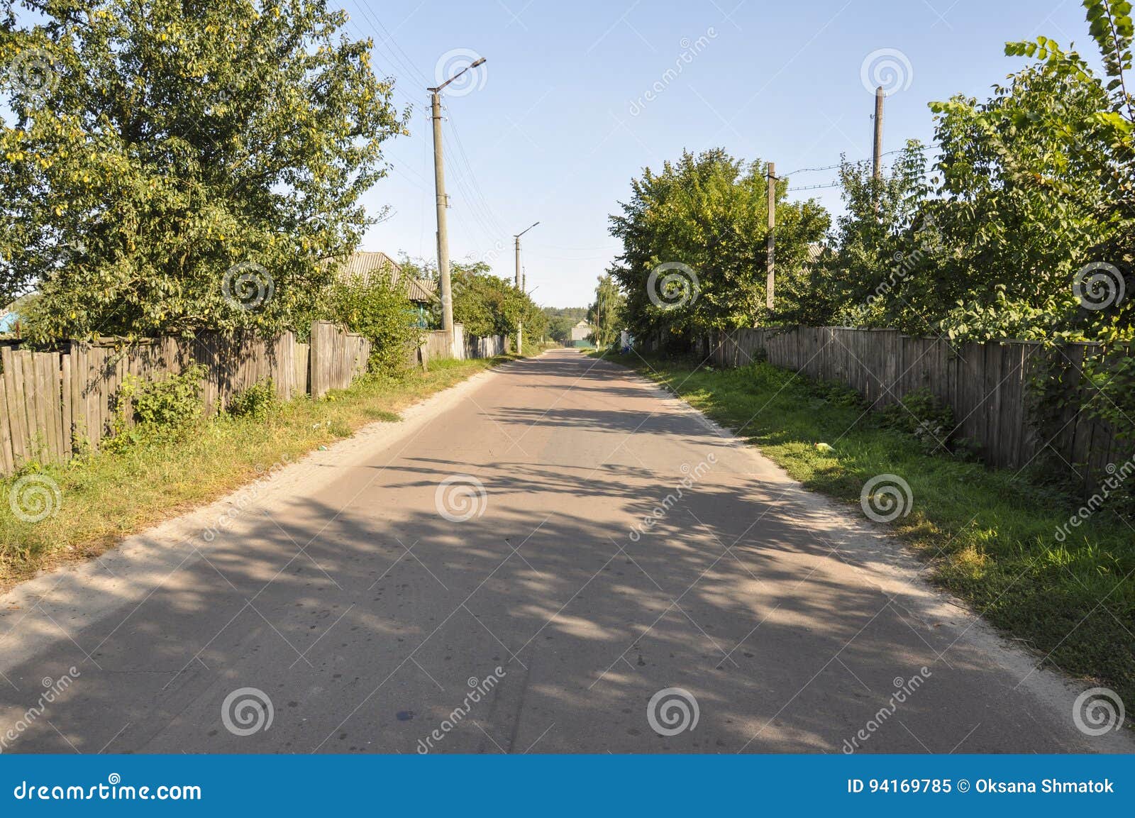 Little Street in the Small Town. Suburb Stock Image - Image of ...