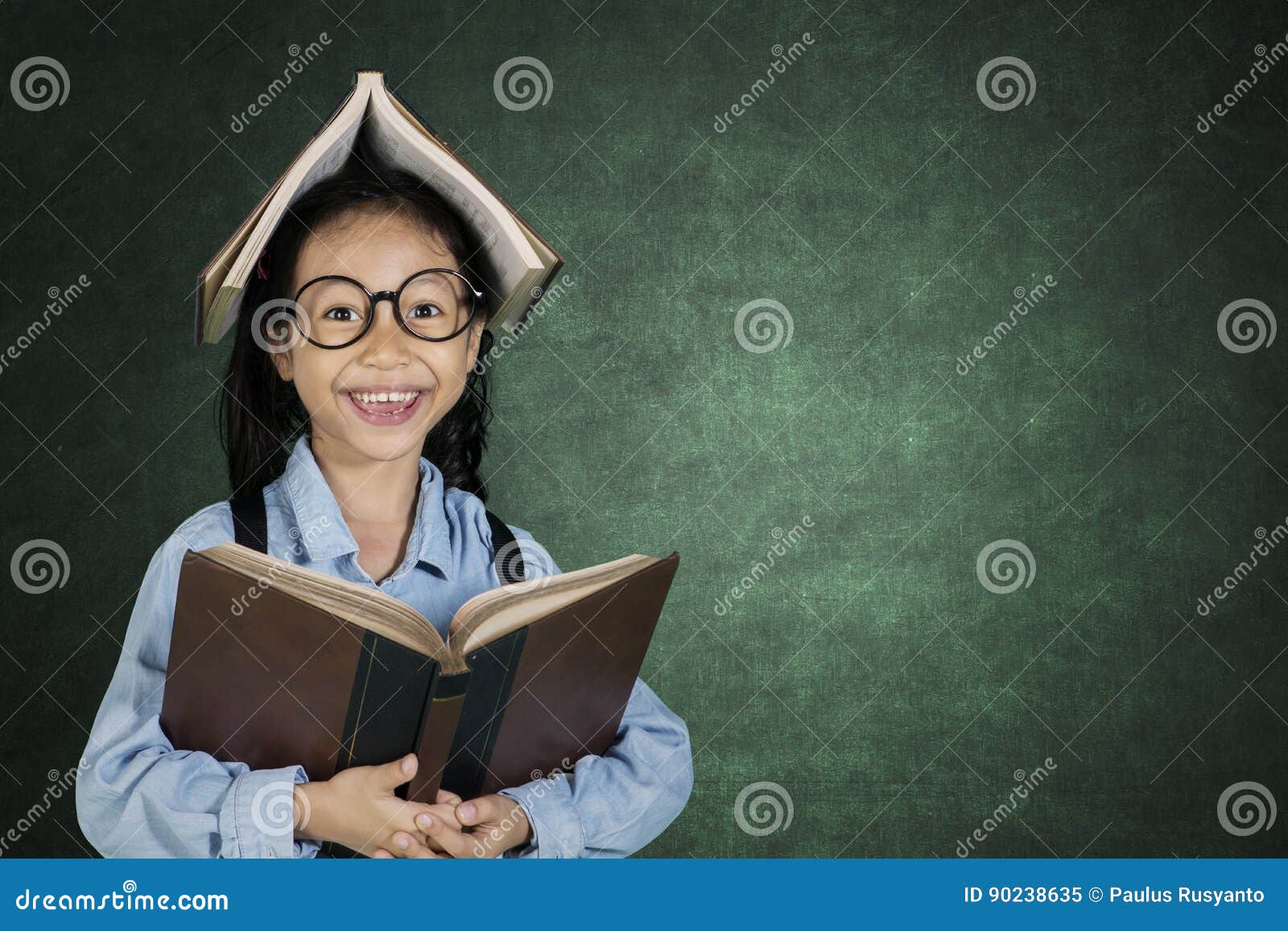 Little Student Smiling at Camera in Classroom Stock Image - Image of ...