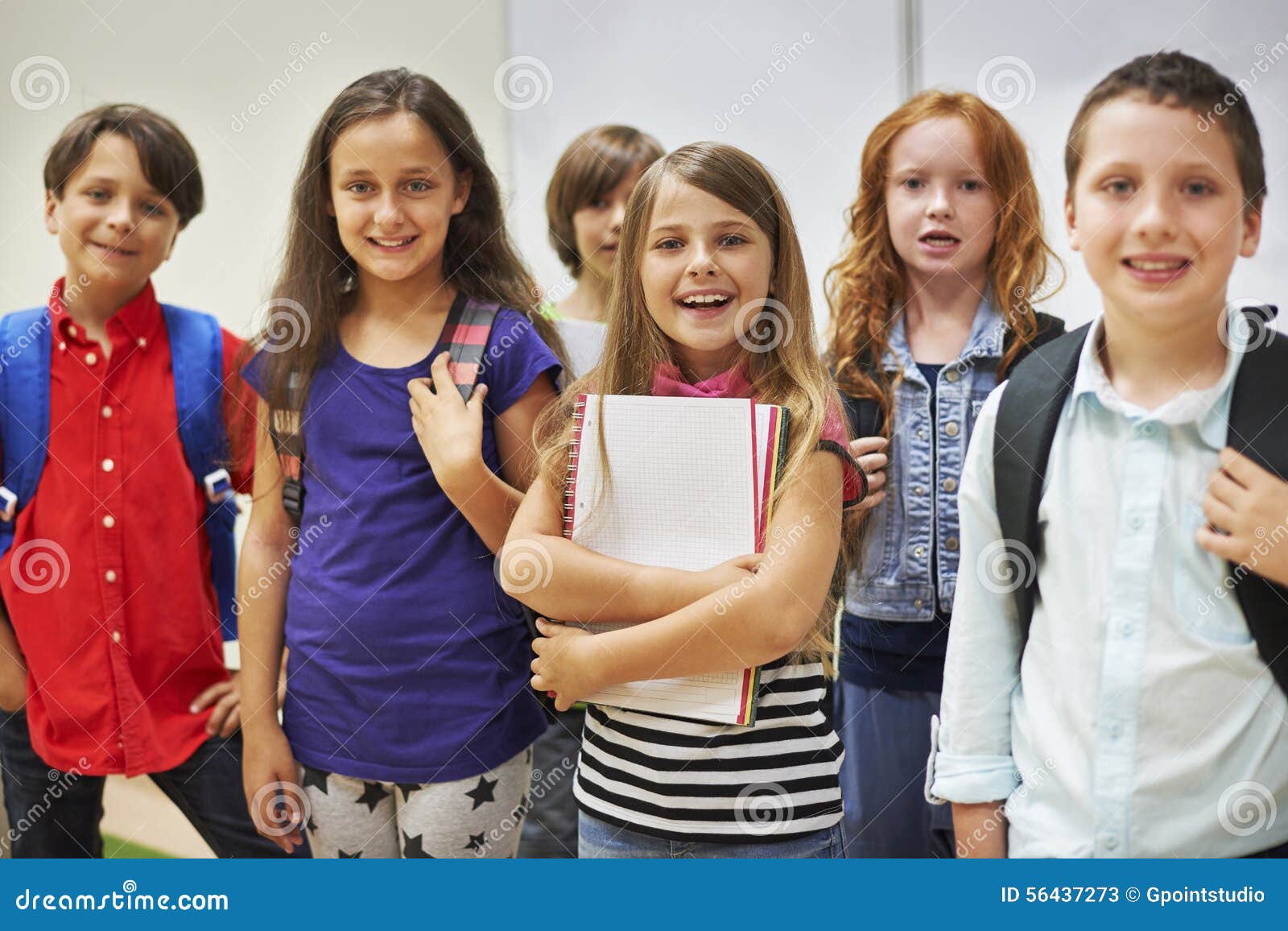 Little Students in the Classroom Stock Image - Image of casual ...