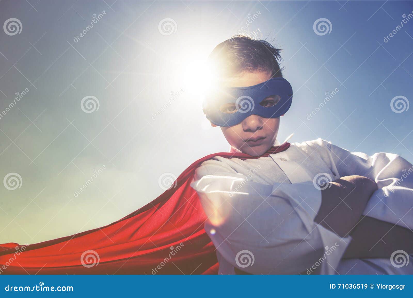Little superhero stock image. Image of beautiful, freedom - 71036519