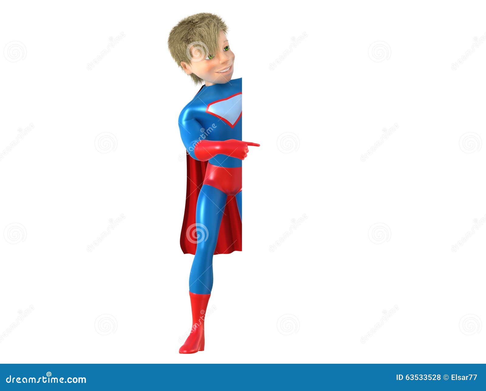 Little superhero posing stock illustration. Illustration of power ...