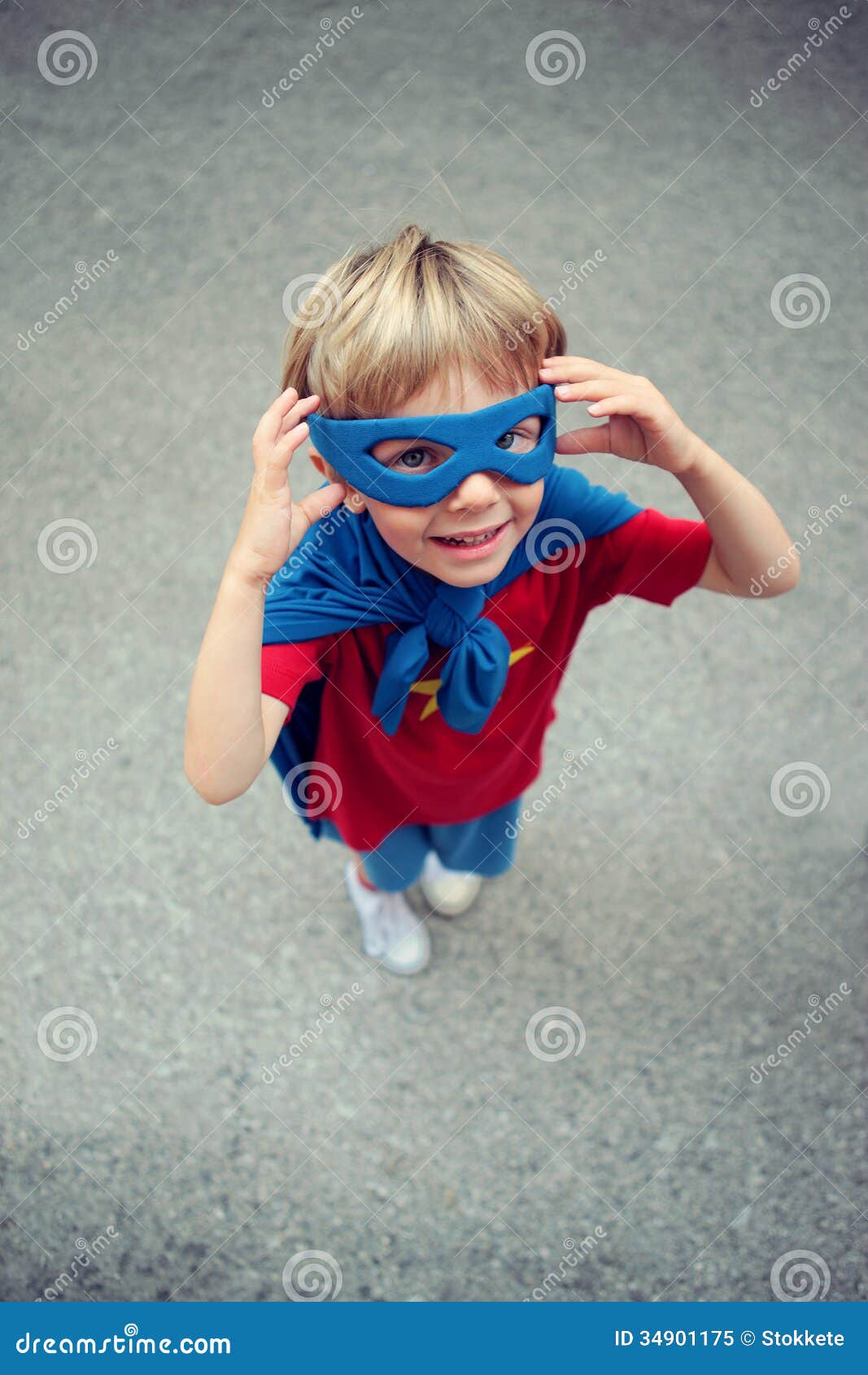 Little Superhero stock image. Image of adolescence, mask - 34901175