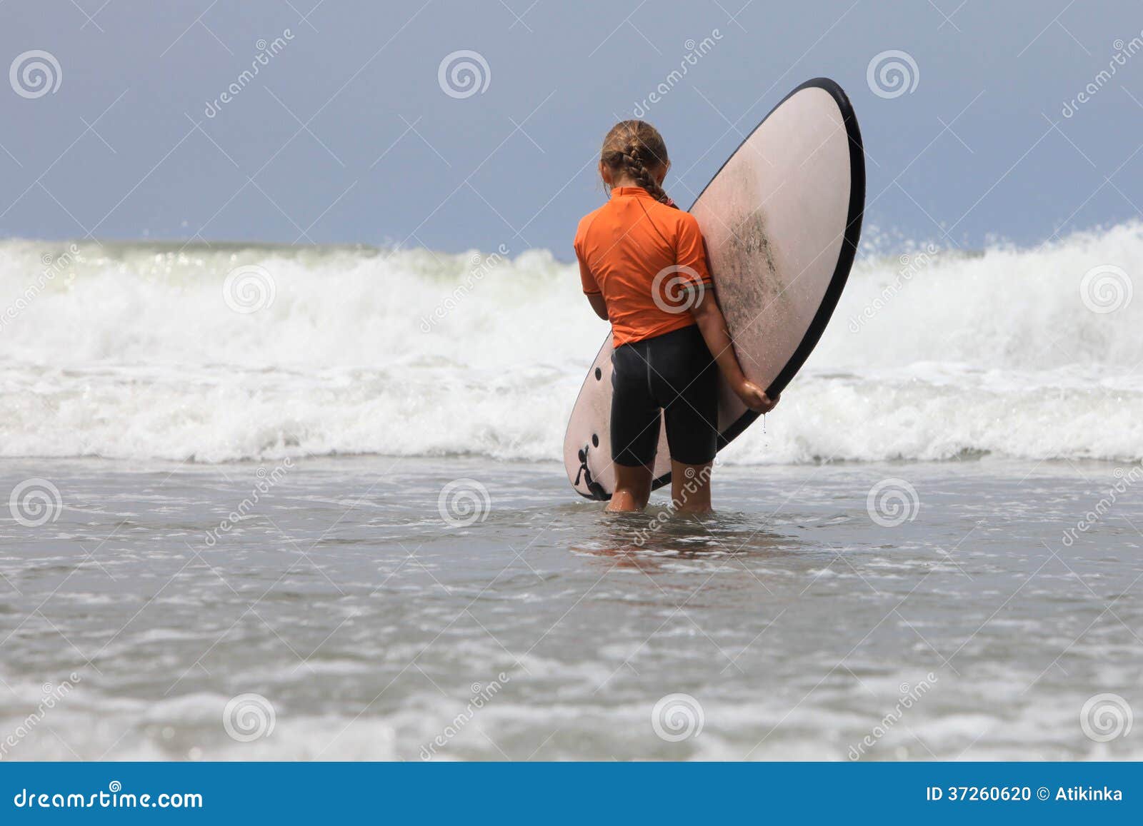 Little surfer stock photo. Image of adventure, waves - 37260620
