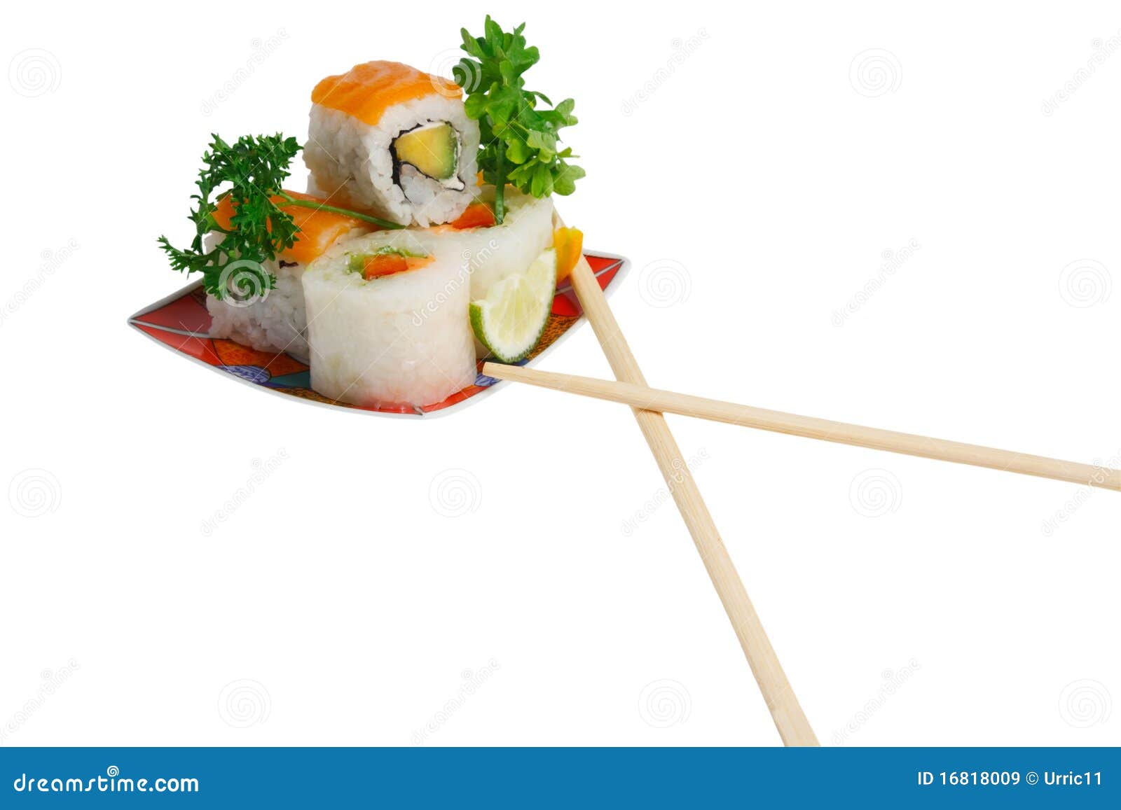 Little sushi stock image. Image of rice, white, plate - 16818009