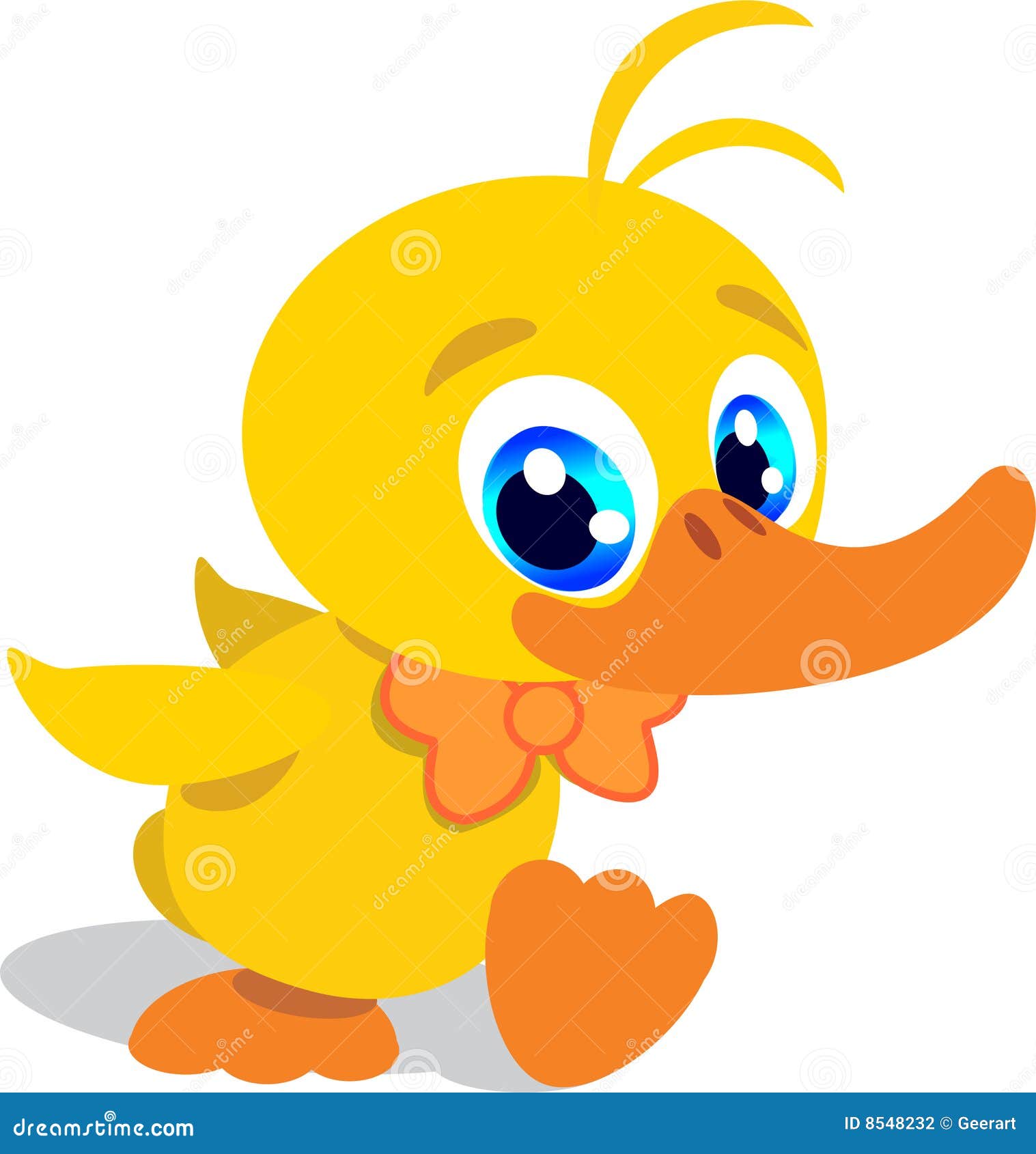 Little sweet duck stock vector. Illustration of drawing - 8548232