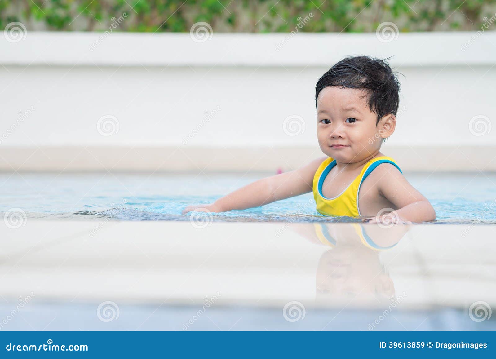 Little swimmer stock image. Image of copyspace, portrait - 39613859