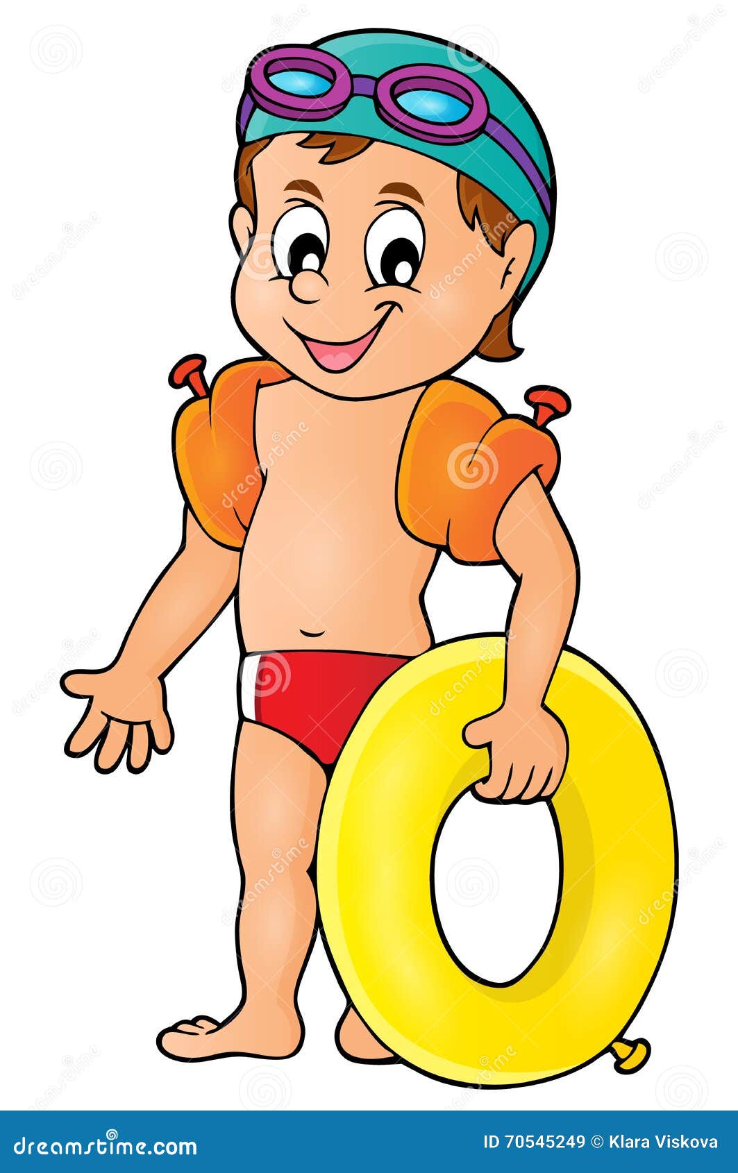Little Swimmer Theme Image 1 Stock Vector - Illustration of eps10 ...