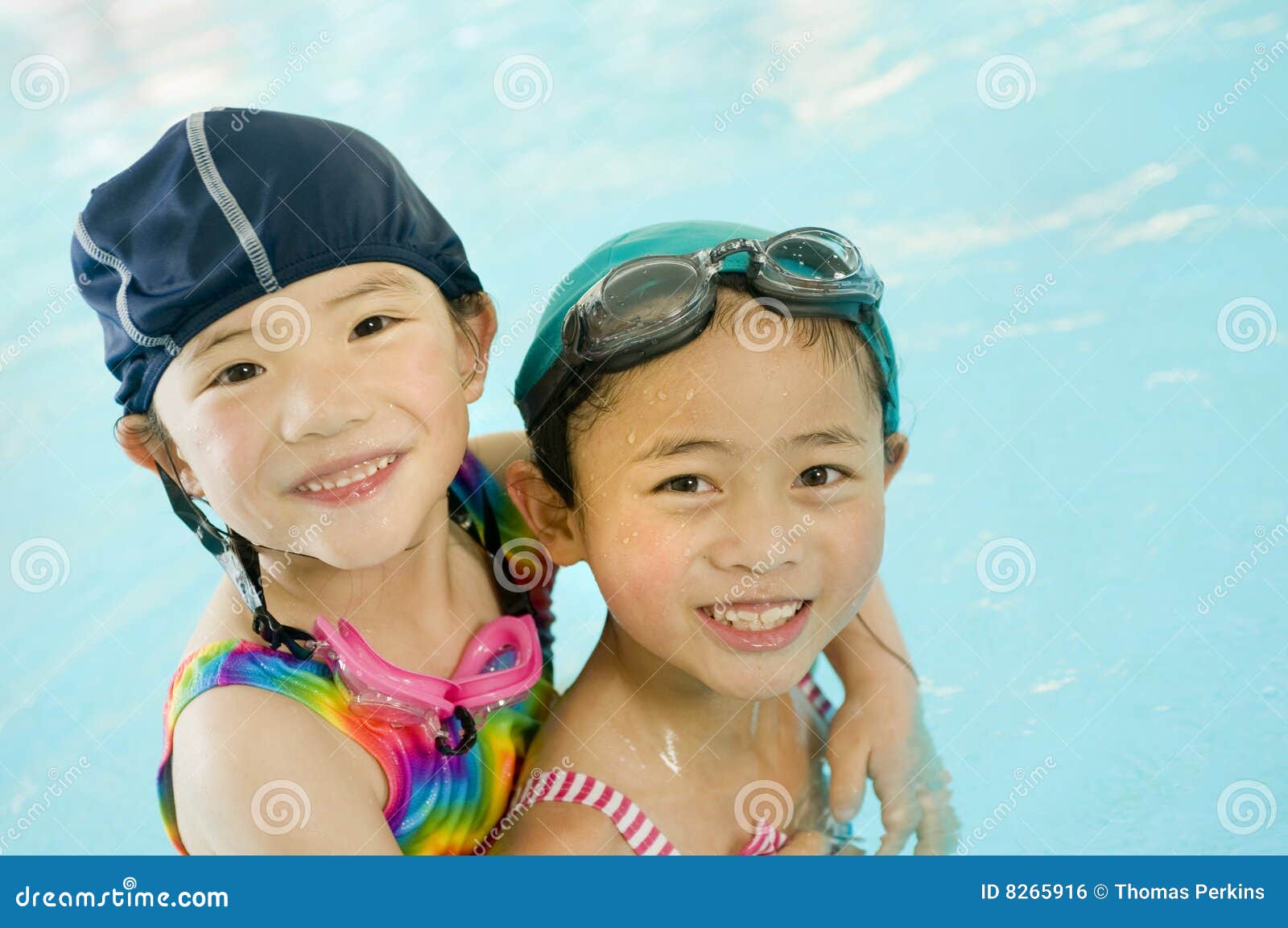 Little Swimmers stock photo. Image of water, sports, girl - 8265916