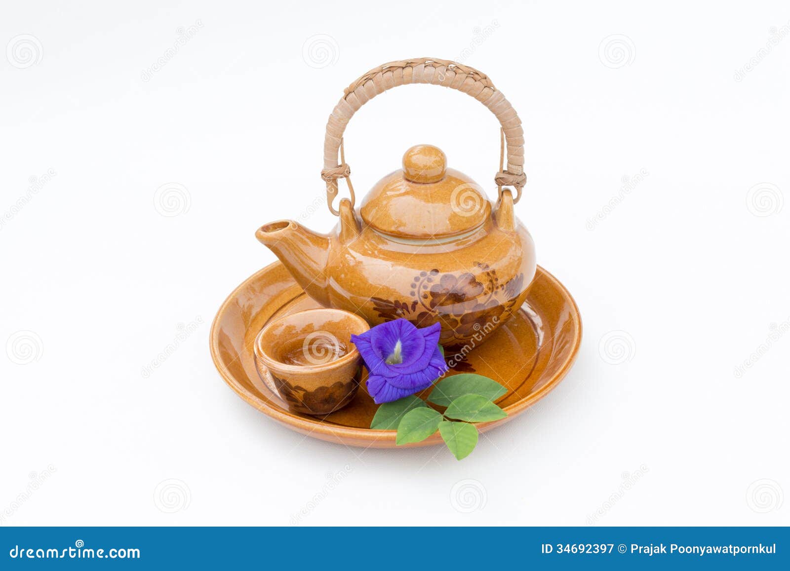 Little tea cup and pot stock image. Image of aroma, ceramic - 34692397