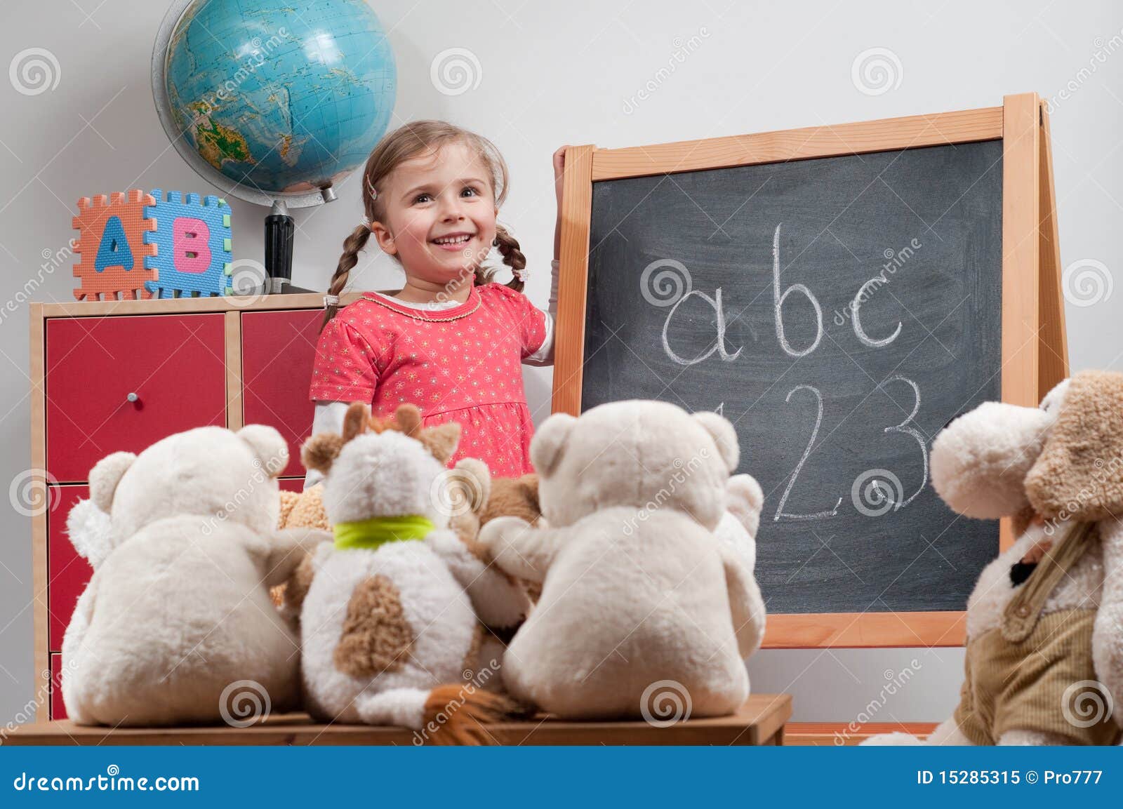 Little teacher stock image. Image of smiling, concept - 15285315