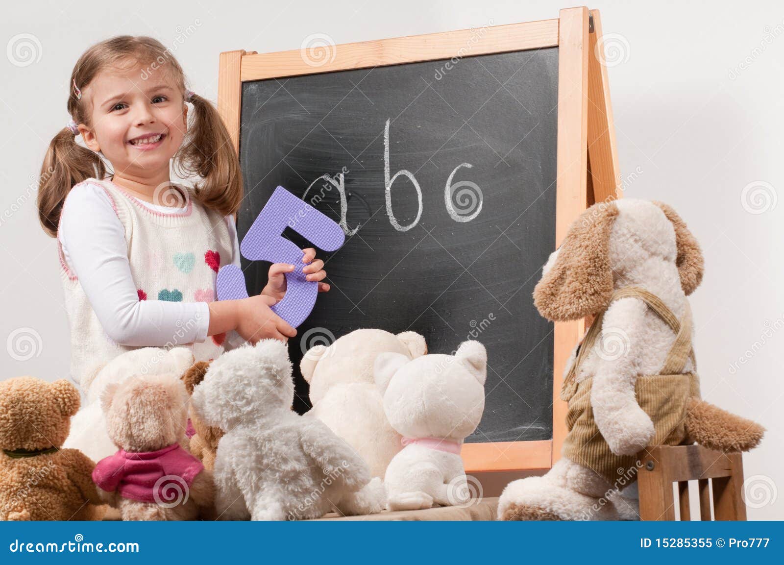 Little teacher stock image. Image of preschooler, elementary - 15285355