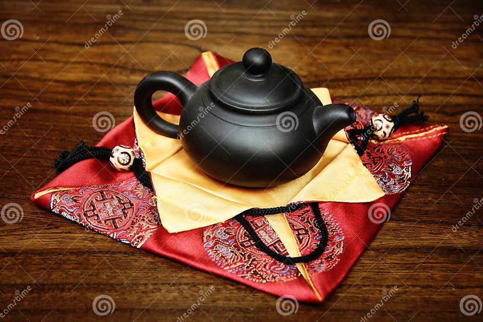 A little teapot stock image. Image of silk, home, china - 3688579