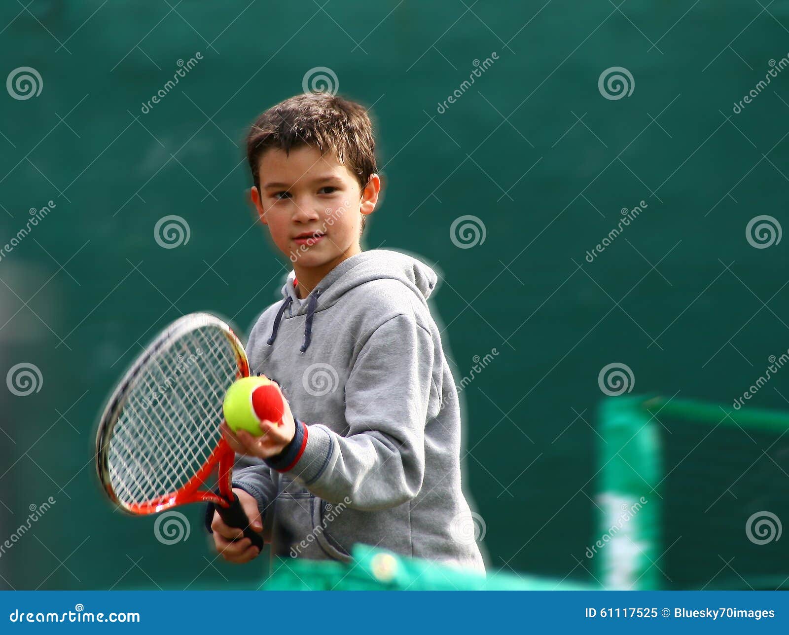 Little tennis player stock image. Image of cute, game - 61117525
