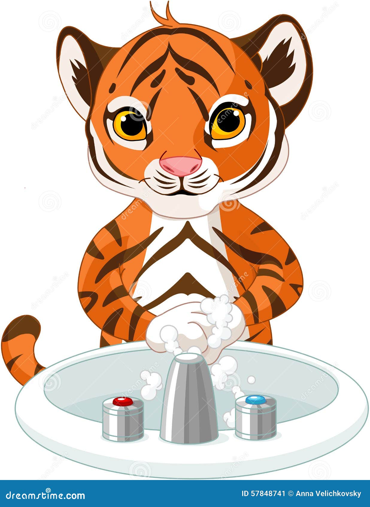 Washing Hands Step By Step Set, Personal Hygiene And Disease Prevention ...