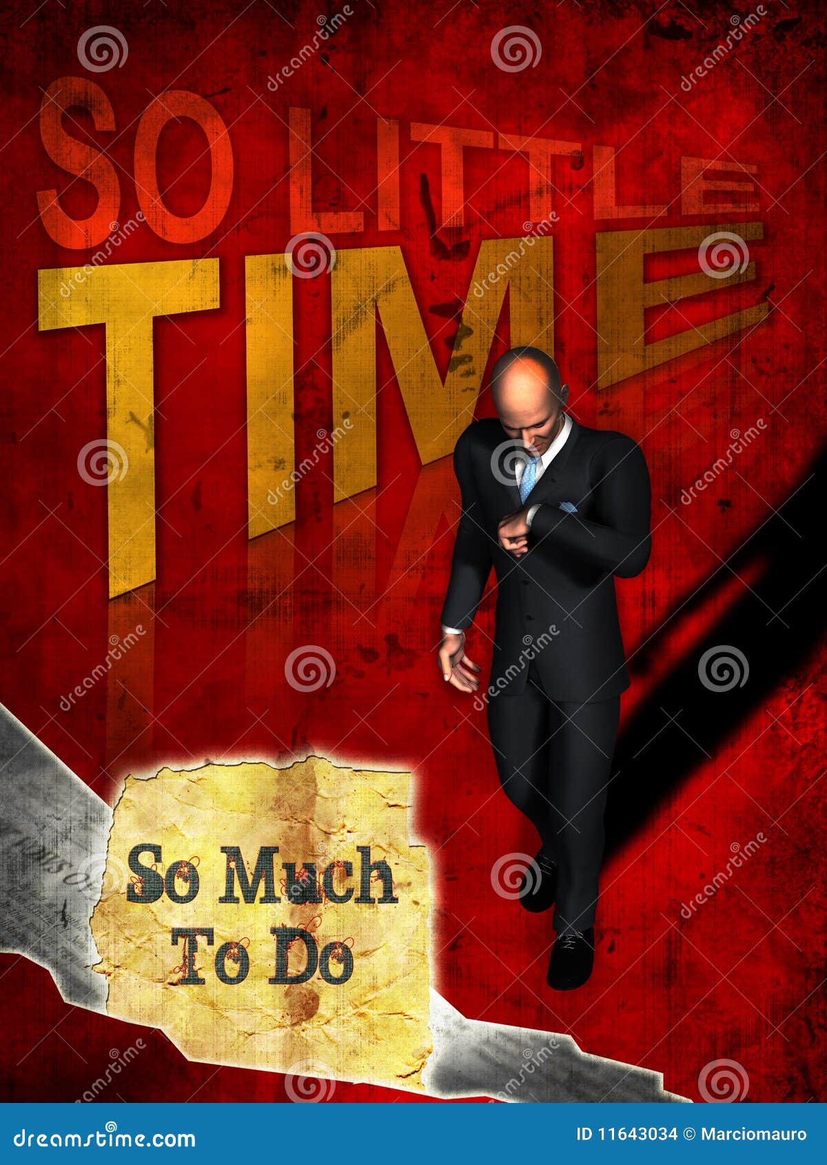 So Little Time so Much To Do Stock Illustration - Illustration of place ...