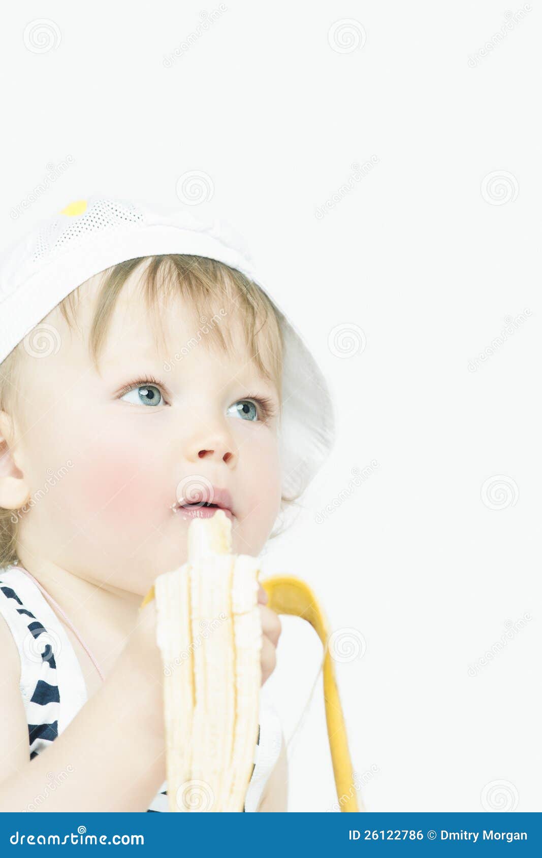 Little tod eating banana stock photo. Image of nice, beauty - 26122786