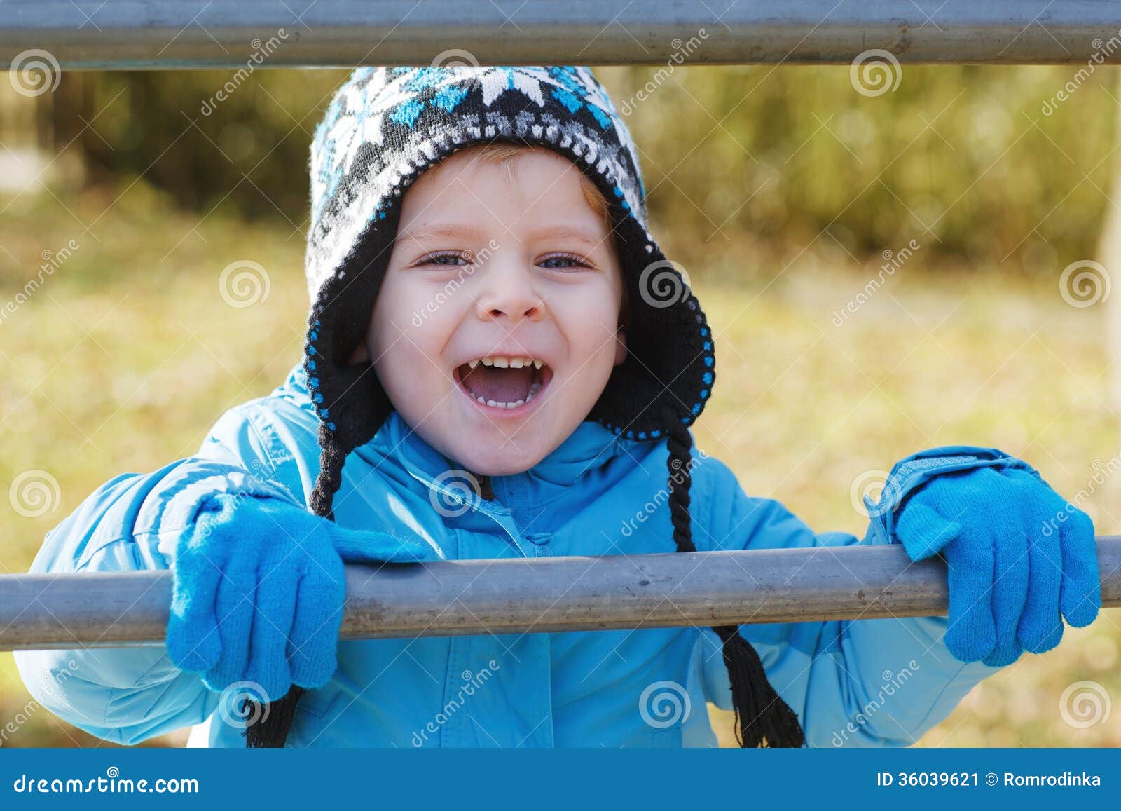 Little Toddler Boy Having Fun on Playground Stock Image - Image of ...