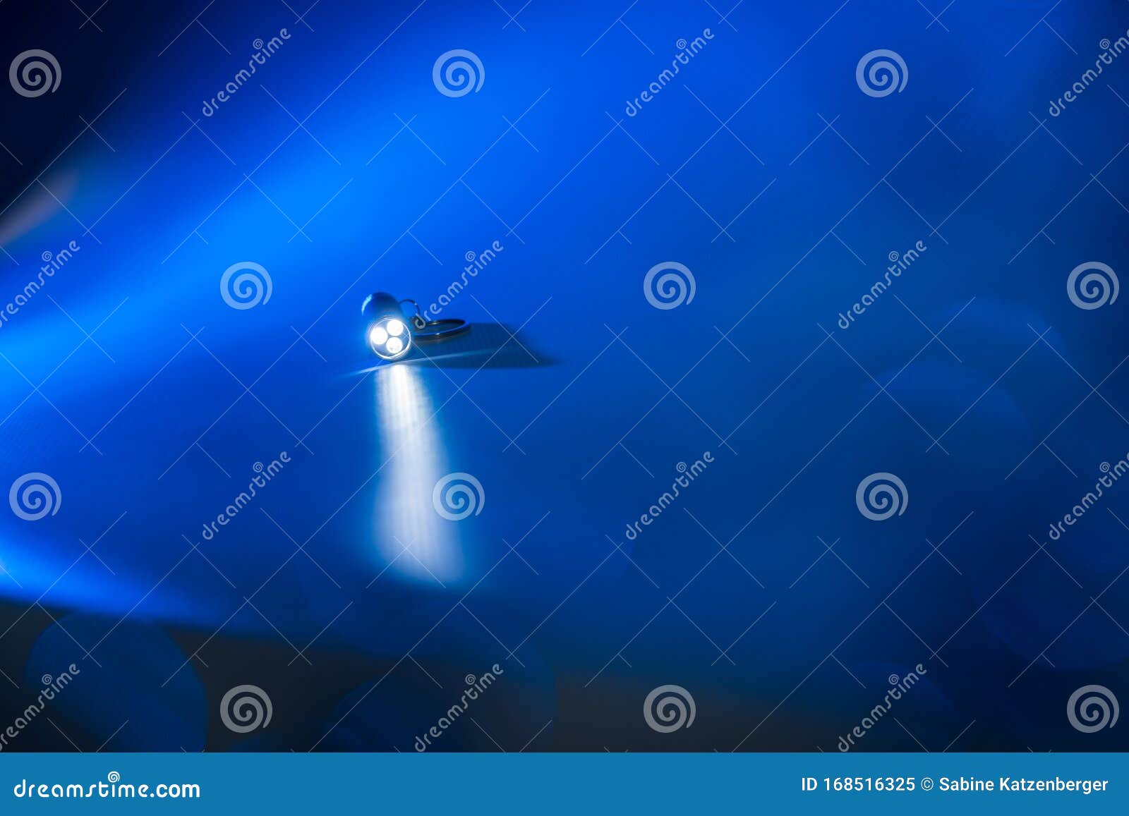 A Little Torchlight with Three LEDs Stock Image - Image of directional ...