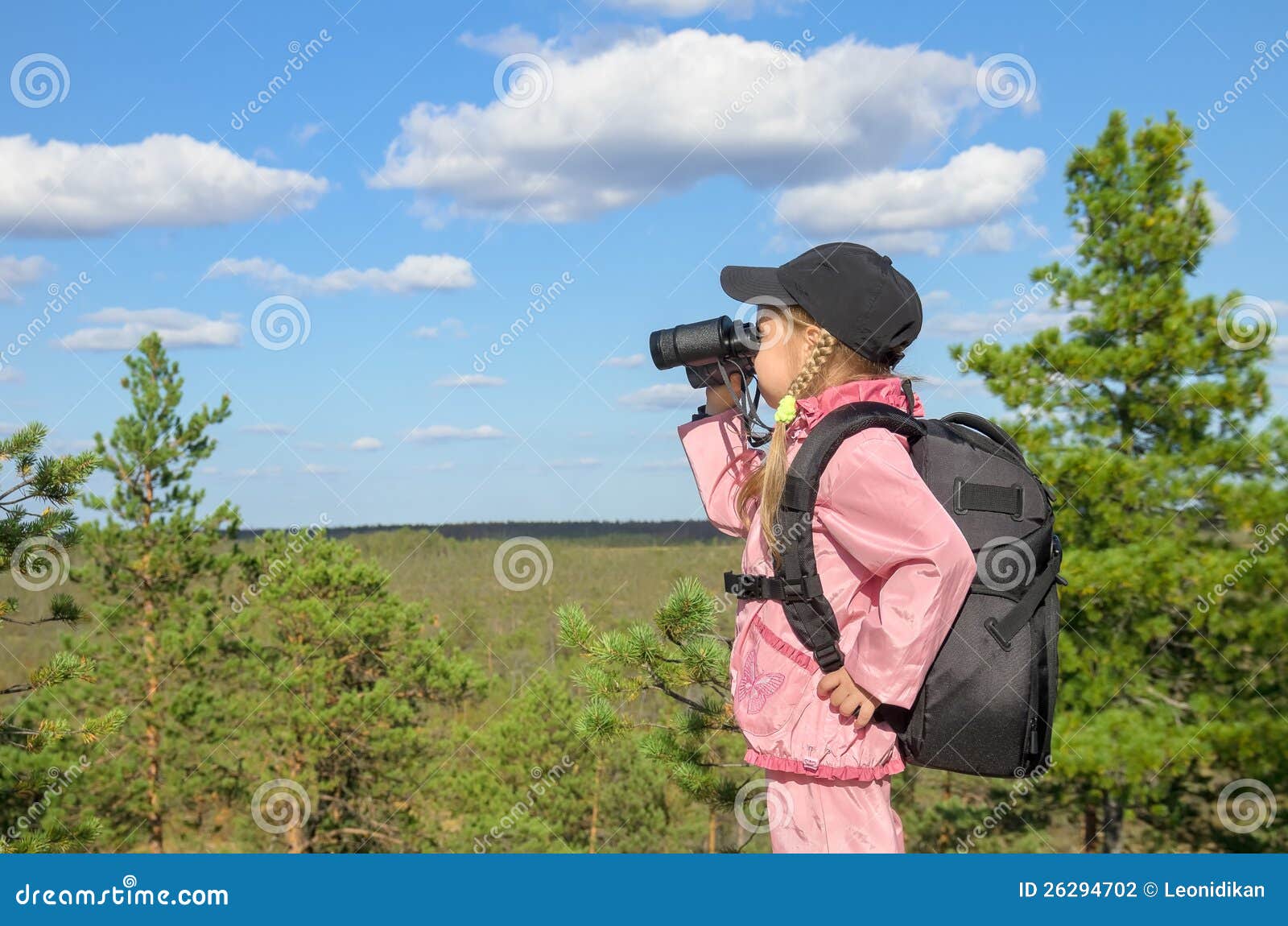 Little tourist stock photo. Image of looking, forest - 26294702