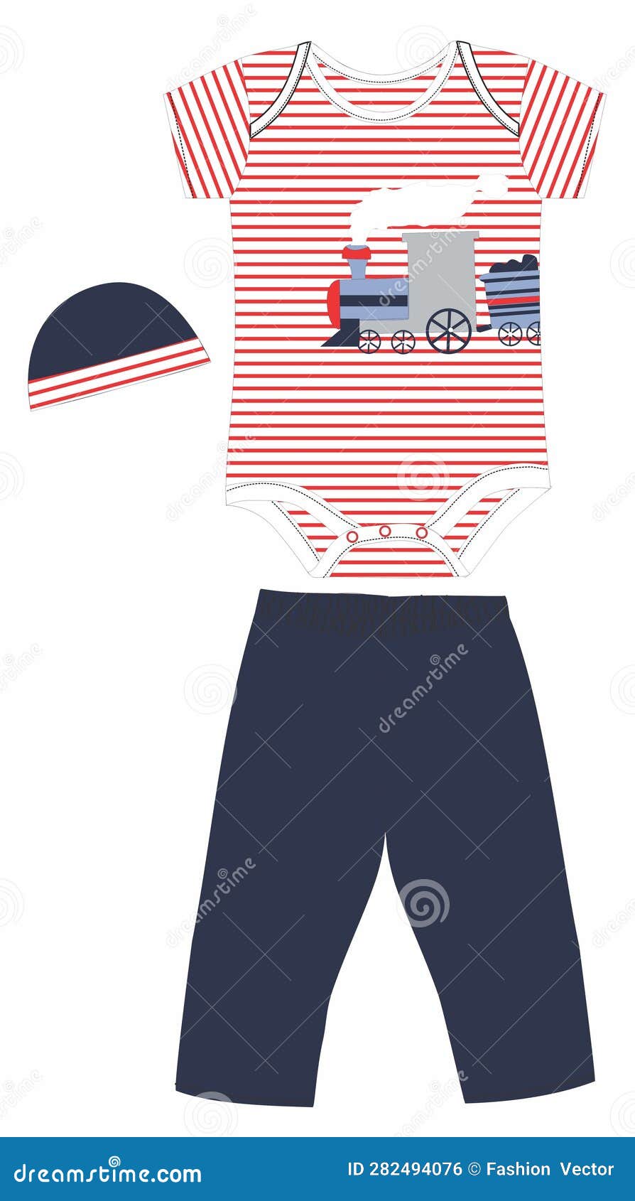 Little Train Body Suit Print Vector Stock Vector - Illustration of hand ...