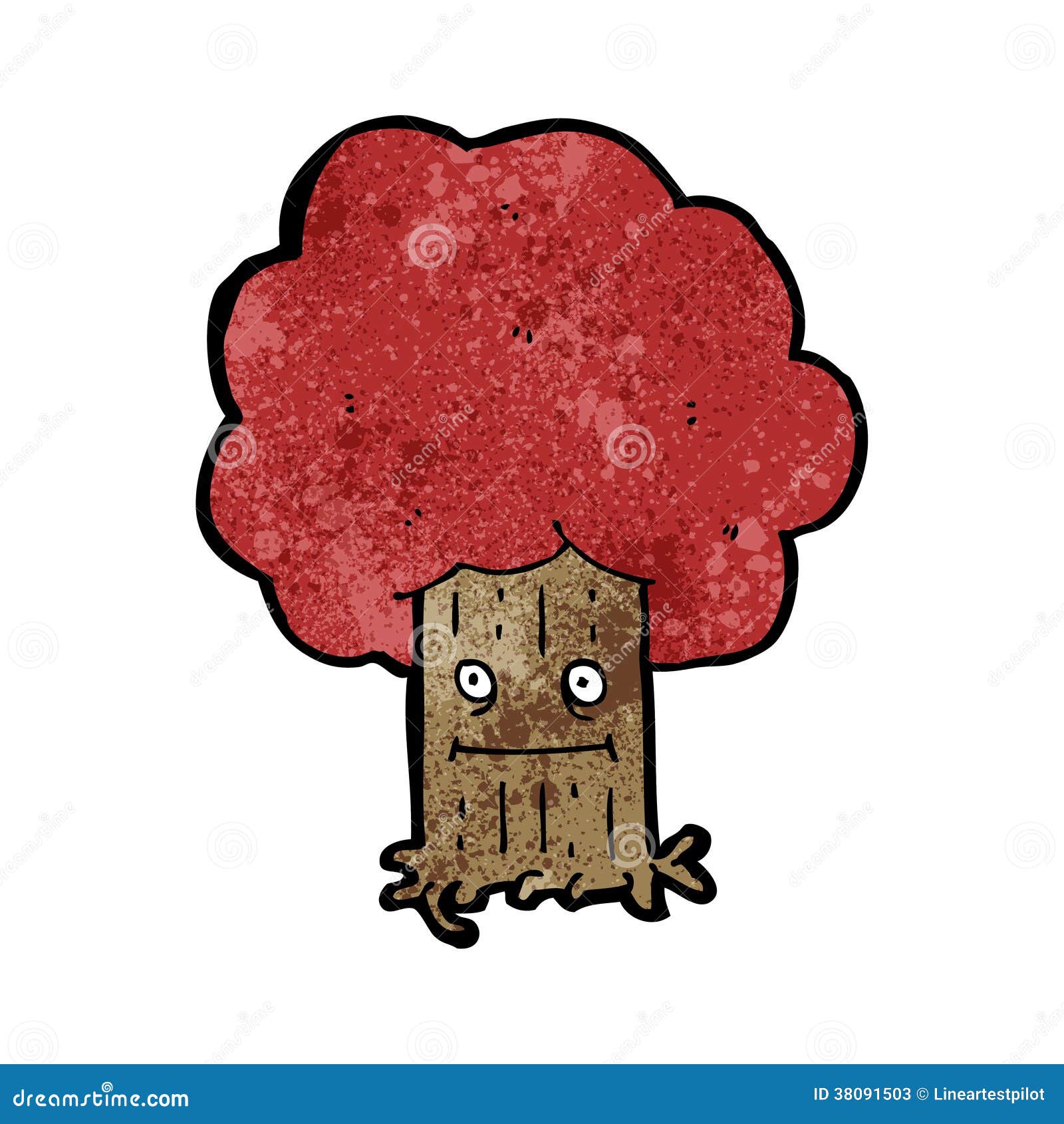 Little Tree Cartoon Character Stock Vector - Illustration of doodle ...