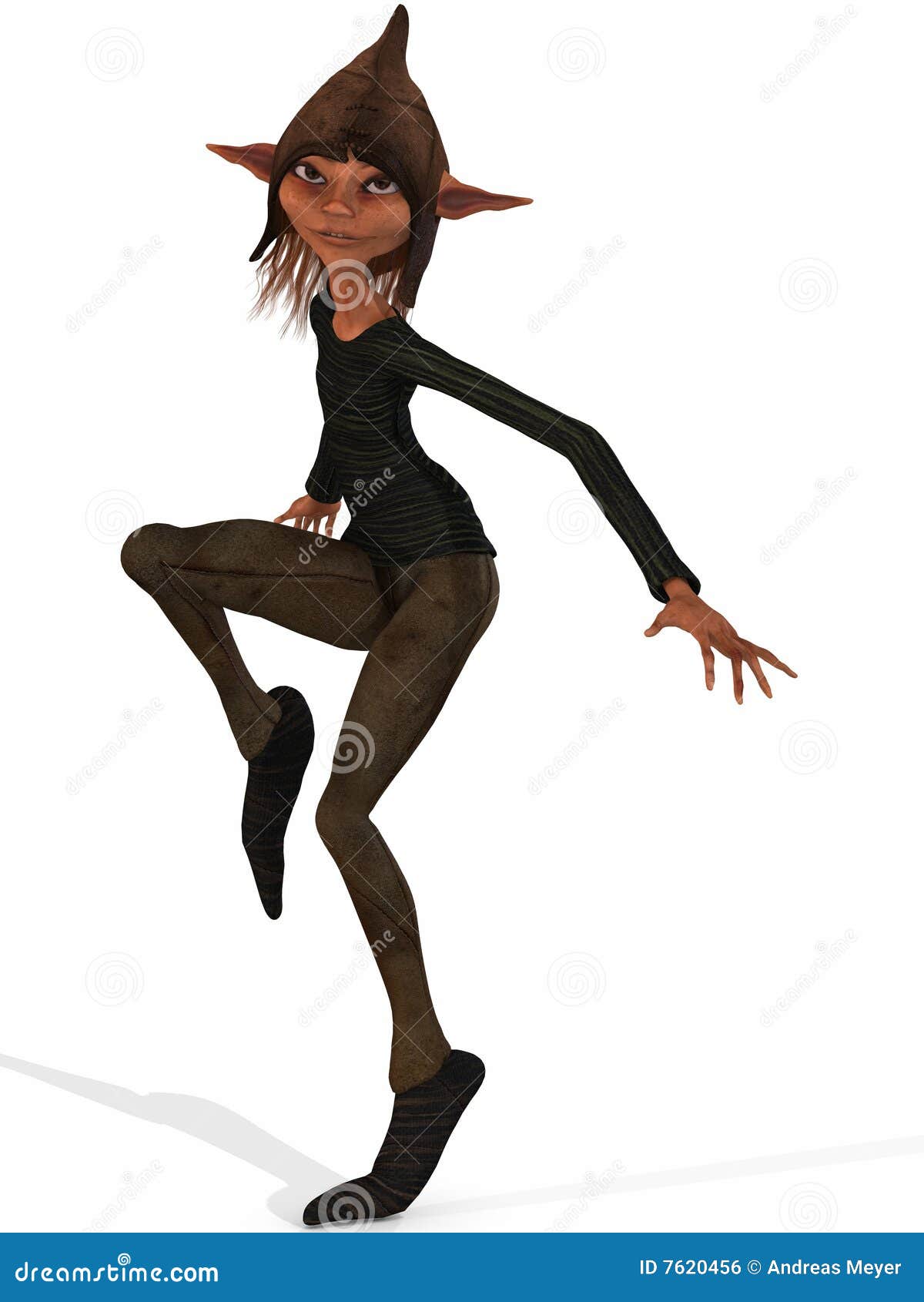 Little Troll Fairy Tale Fantasy Character Illustration Cartoon Coloring ...