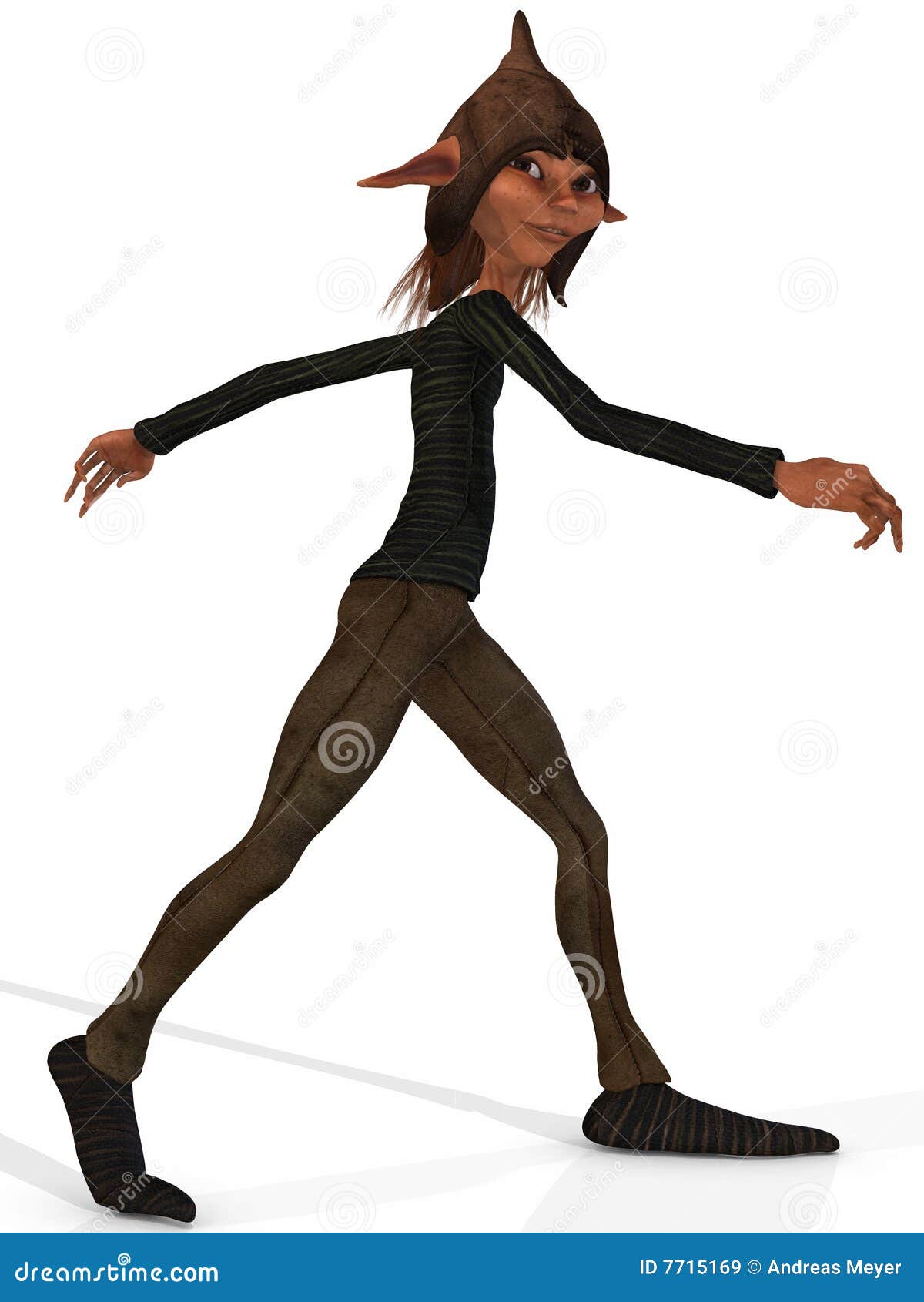 Little Troll Fairy Tale Fantasy Character Illustration Cartoon Coloring ...