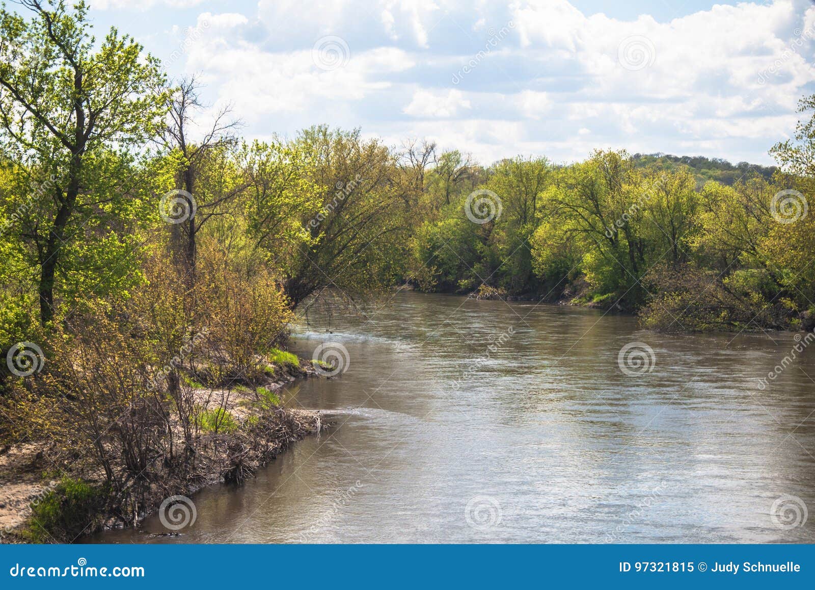 The Little Turkey River of Northeast Iowa 1 Stock Image - Image of calm ...