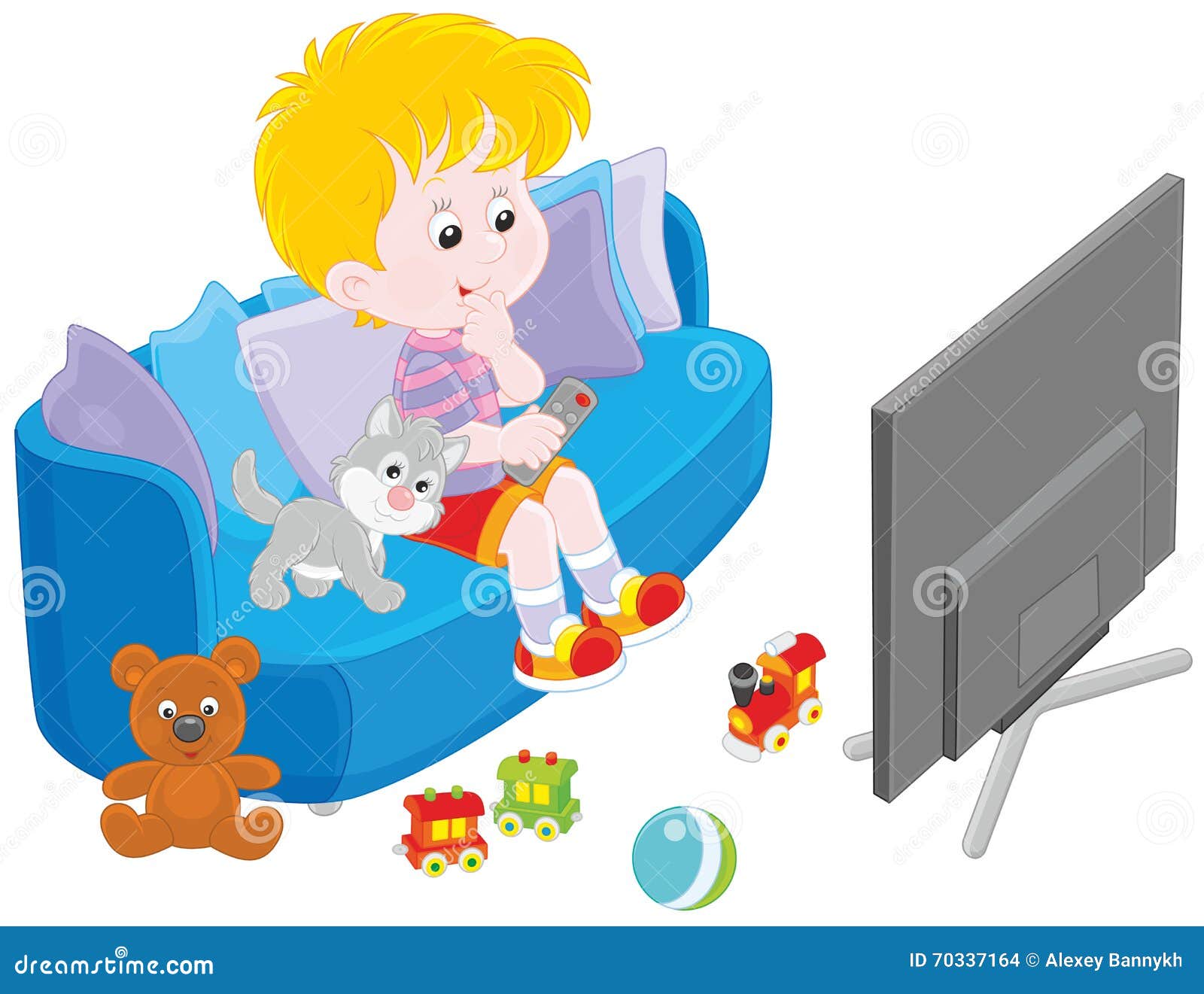 Little TV viewer stock vector. Illustration of looker - 70337164