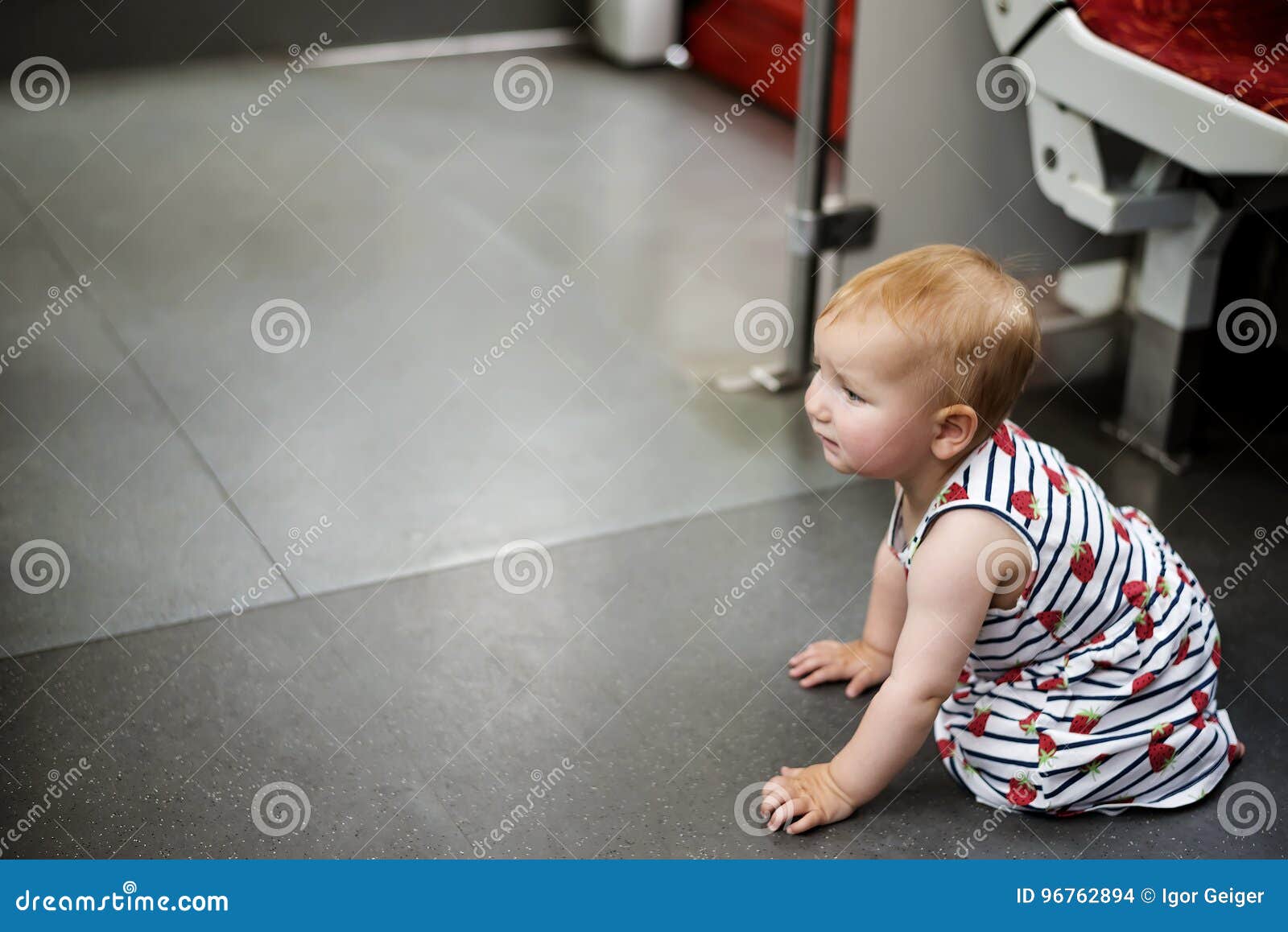 Little Unhappy Child, Lost, Left Alone and Waiting for Help. Stock ...