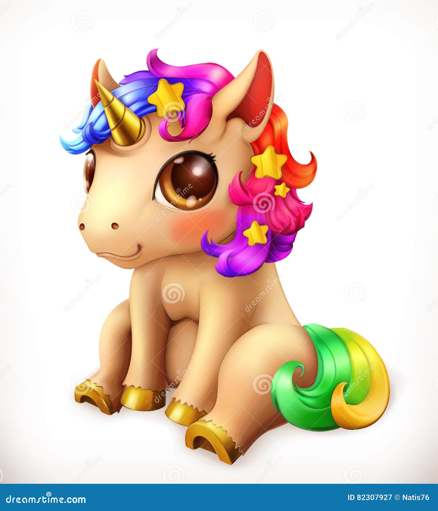 Little Unicorn Cartoon Character. Funny Animals Vector Icon Stock ... Little Unicorn Cartoon Character. Funny Animals Vector Icon Stock ...