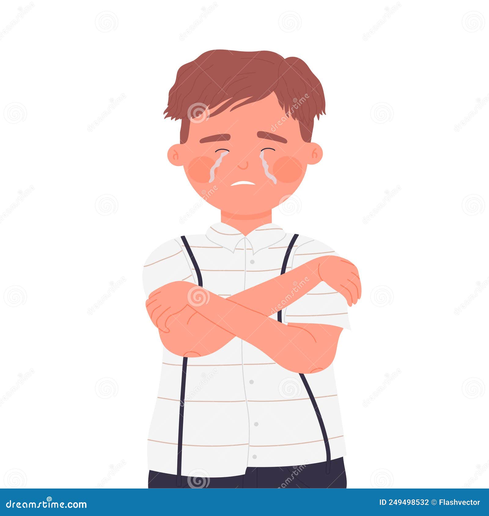 Pop Art Crying Alone Woman Eating Ice Cream. Despair Single Girl Bored ...