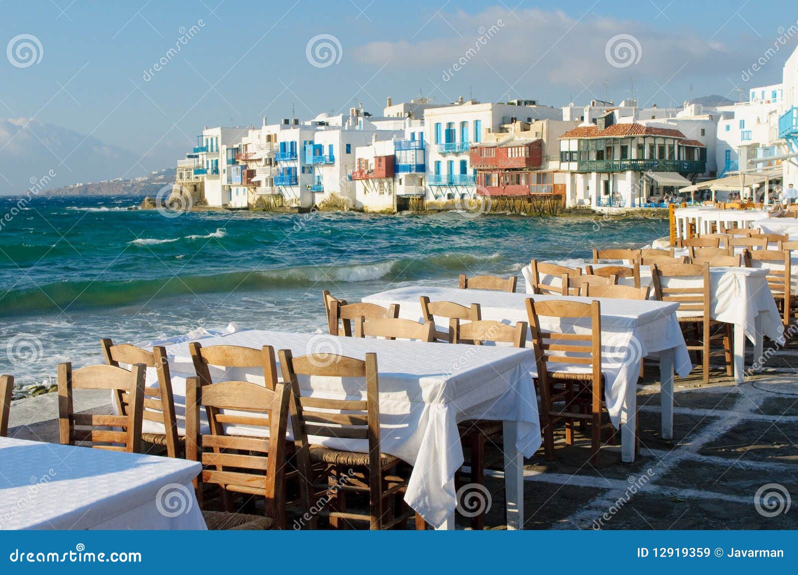 Little Venice, Mykonos Island, Greece Stock Image - Image of cyclades ...