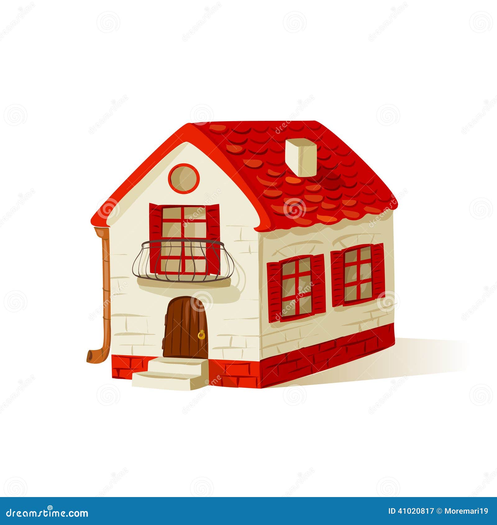 Vintage House Background Cartoon Vector | CartoonDealer.com #23438481