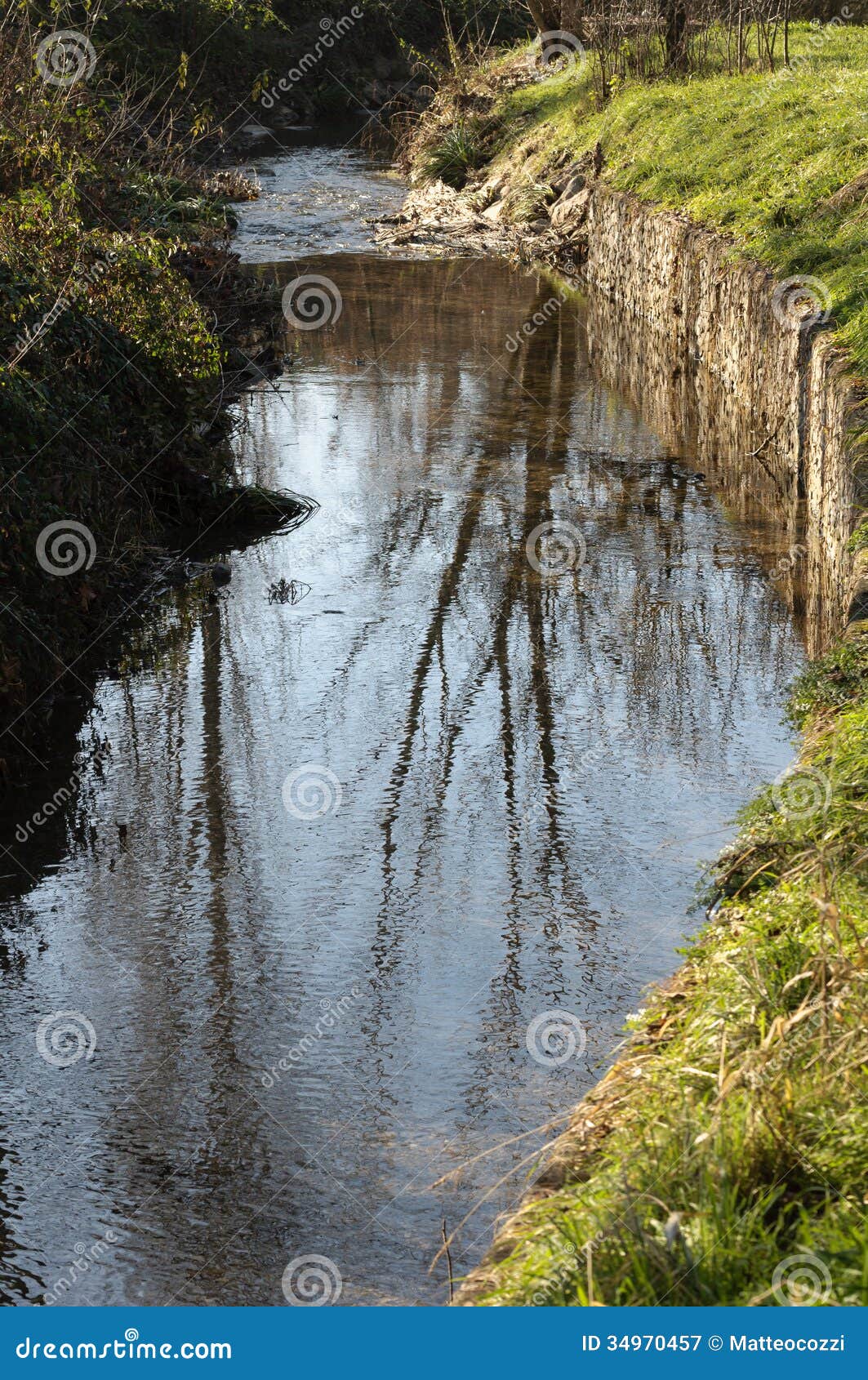 Little water canal stock image. Image of green, little - 34970457