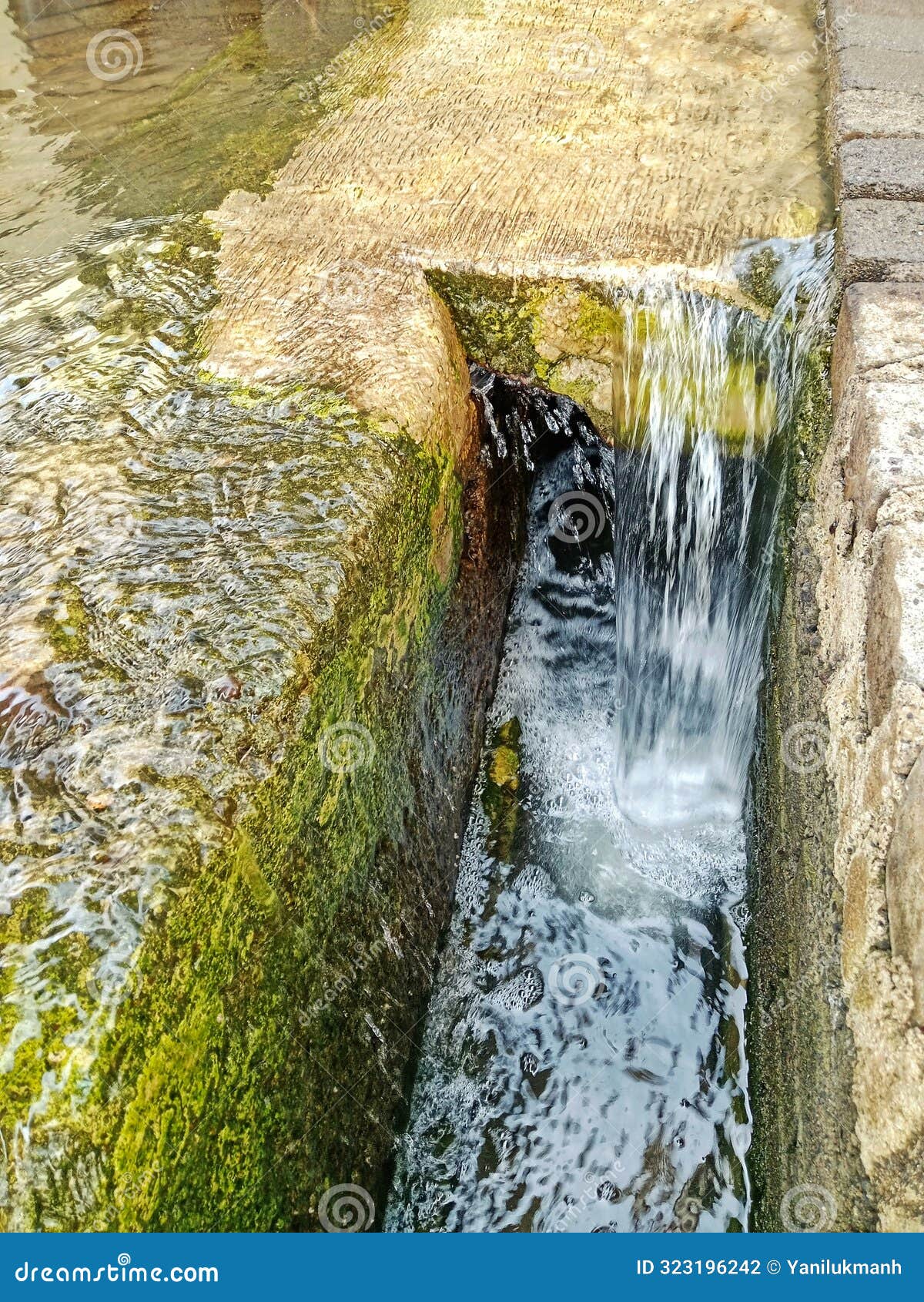 Little Water Fall Ditch Clearwater Stock Photo - Image of little, water ...