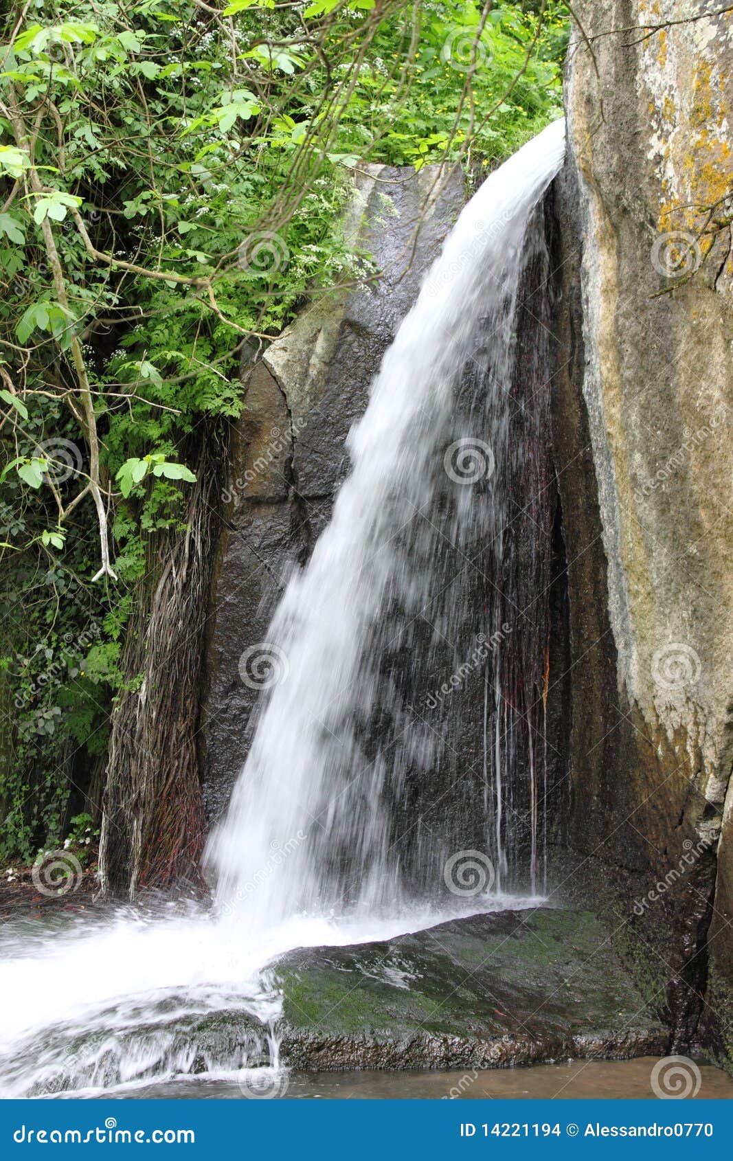 Little waterfall stock photo. Image of little, layered - 14221194