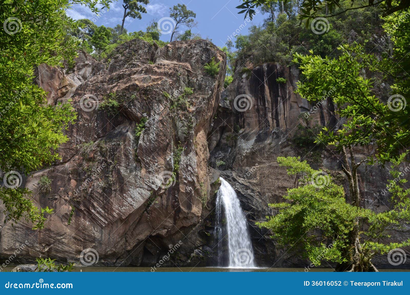 Little waterfall stock photo. Image of park, holiday - 36016052