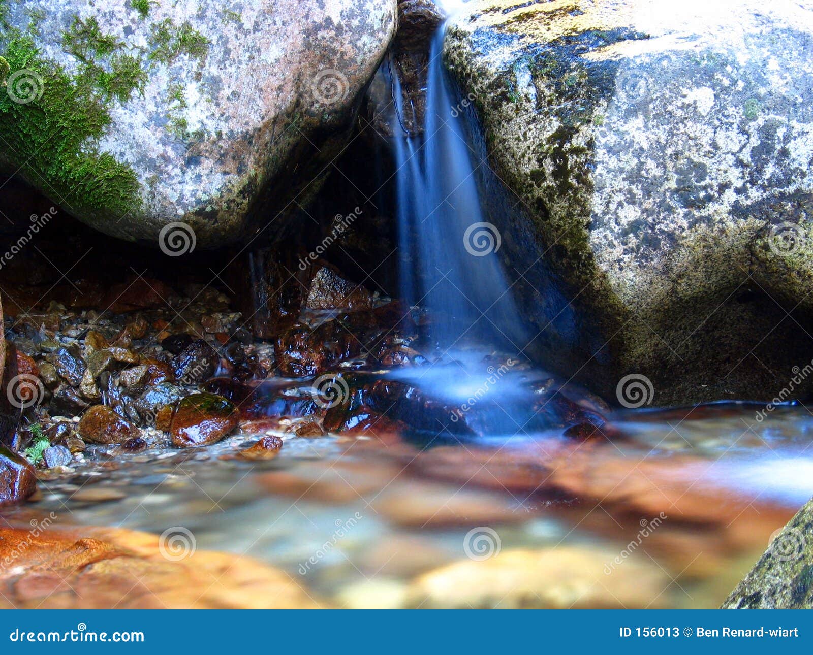 Little Waterfall And Needle Ice Royalty-Free Stock Photography ...