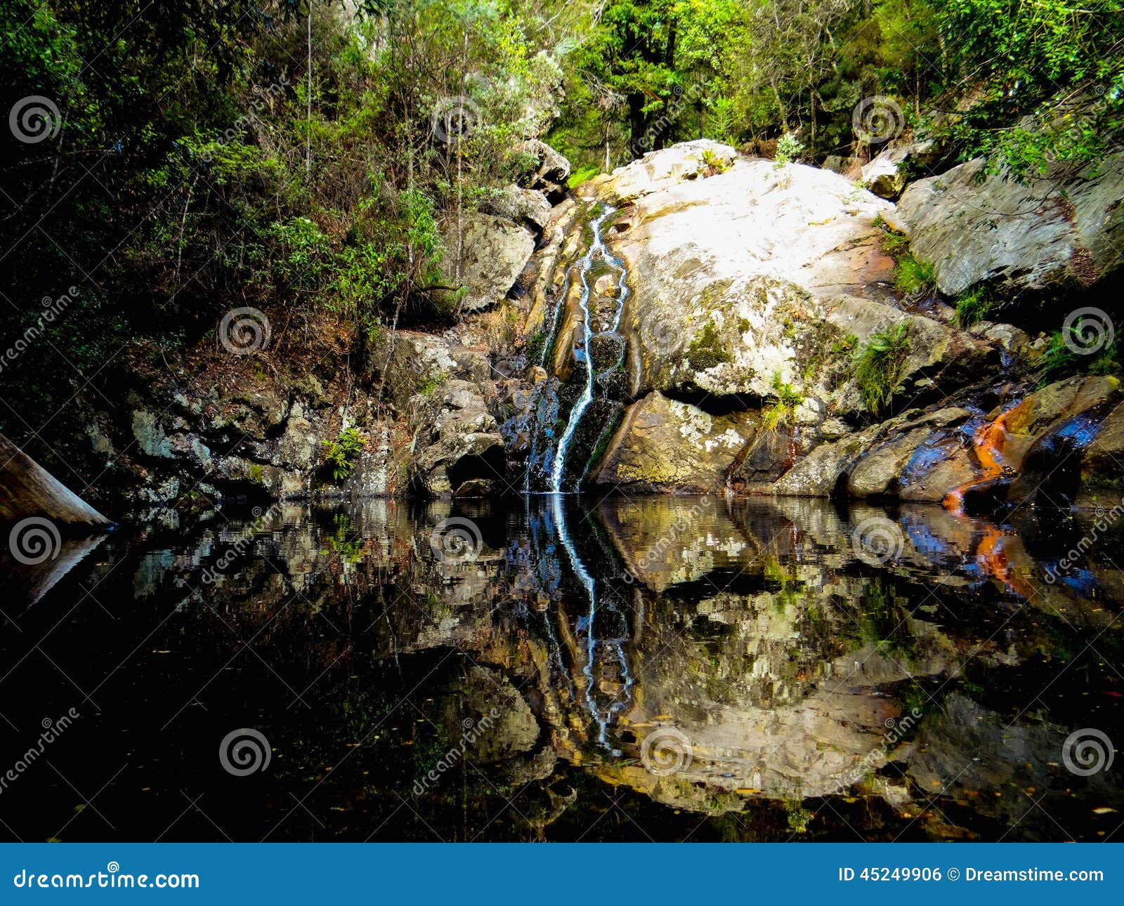 Little Waterfalls stock photo. Image of fresh, still - 45249906