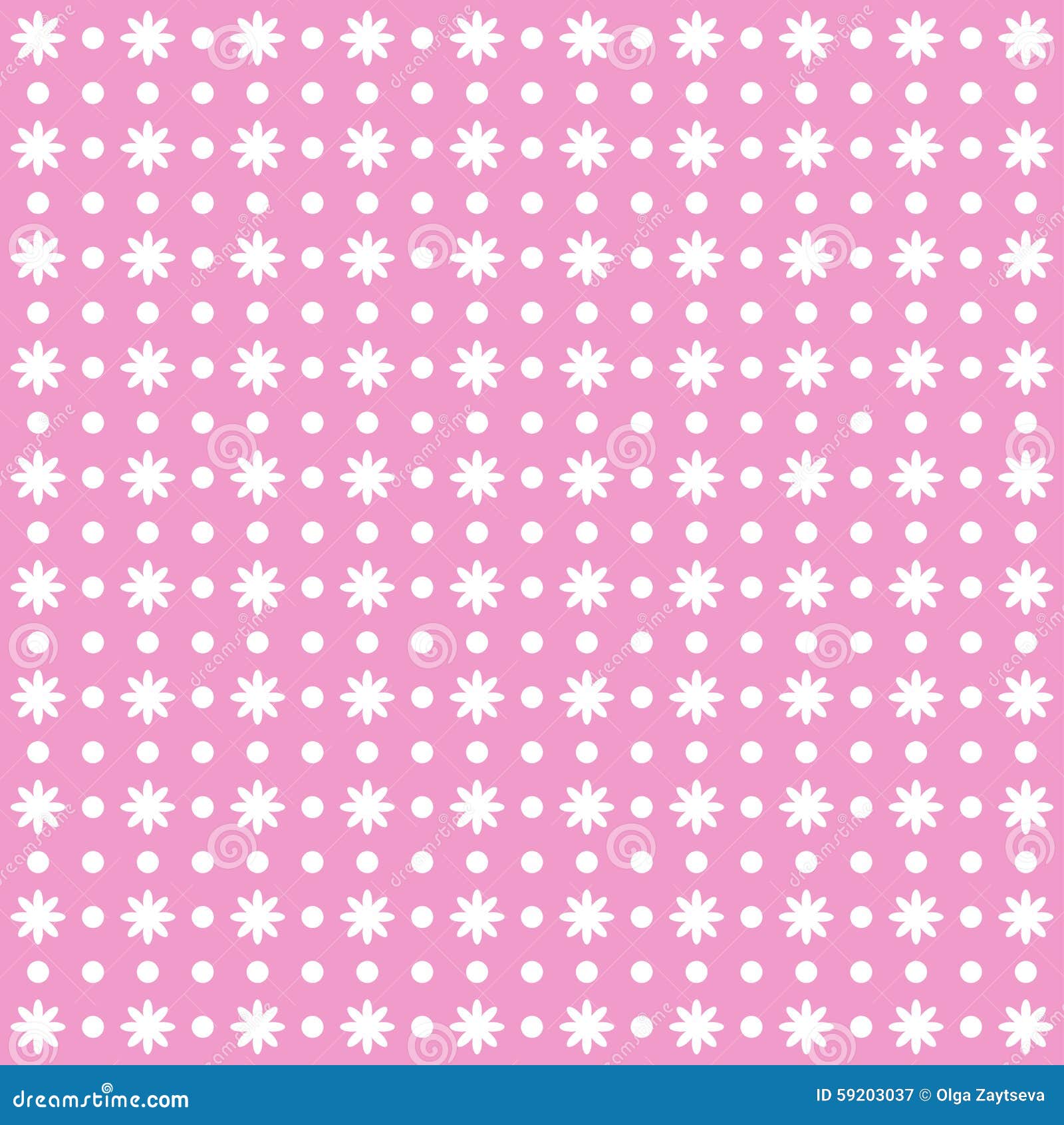 Little White Flowers Pattern Stock Illustration - Illustration of ...