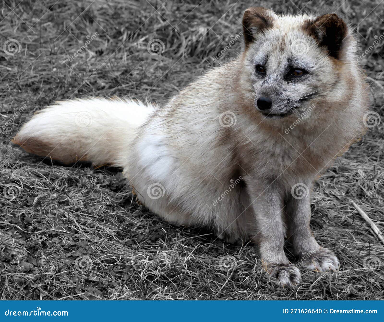 Little White Fox without a Box Stock Photo - Image of little, deer ...