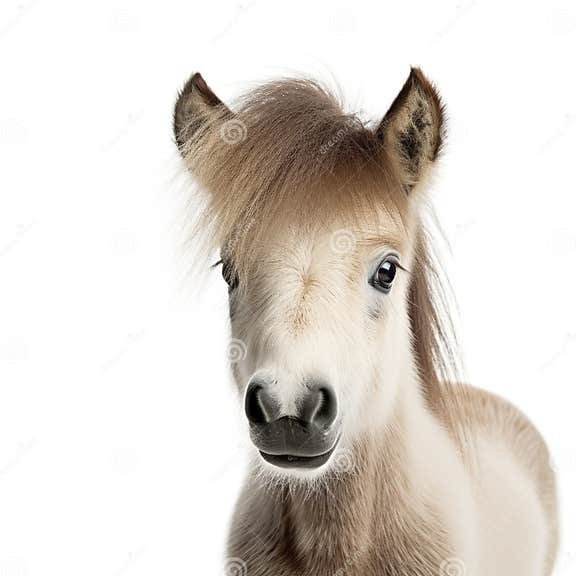 A little white pony stock photo. Illustration of funny - 280993772