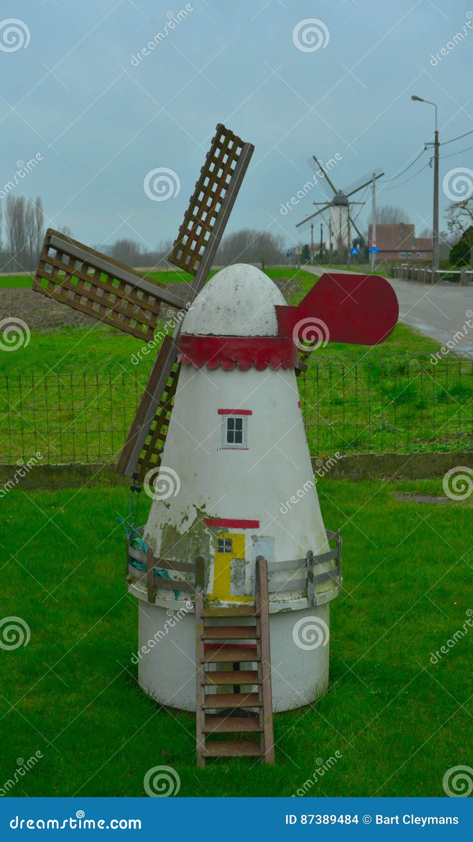 Little Windmill in a Garden Stock Photo - Image of machine, grass: 87389484