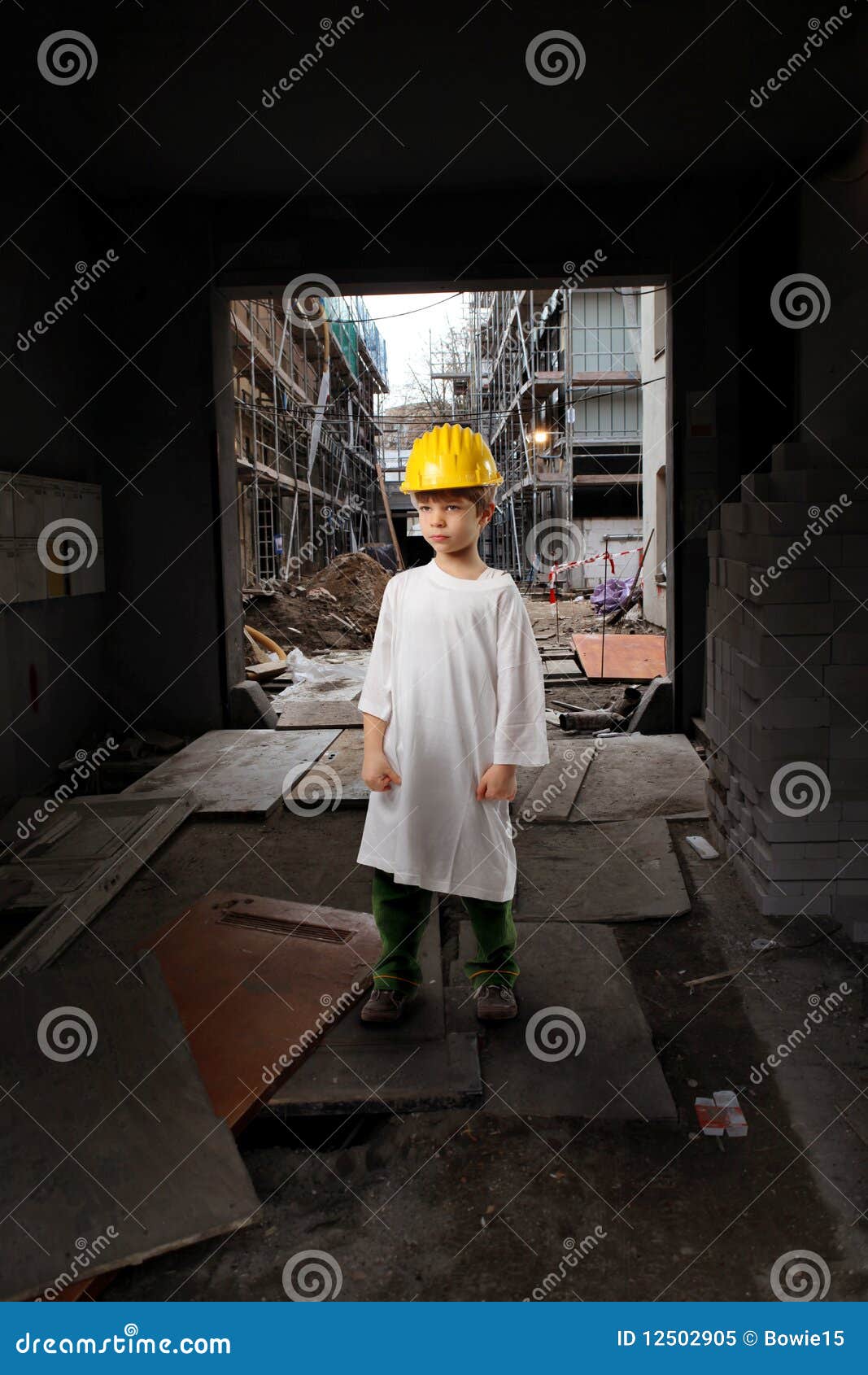 Little worker stock image. Image of work, yard, construction - 12502905