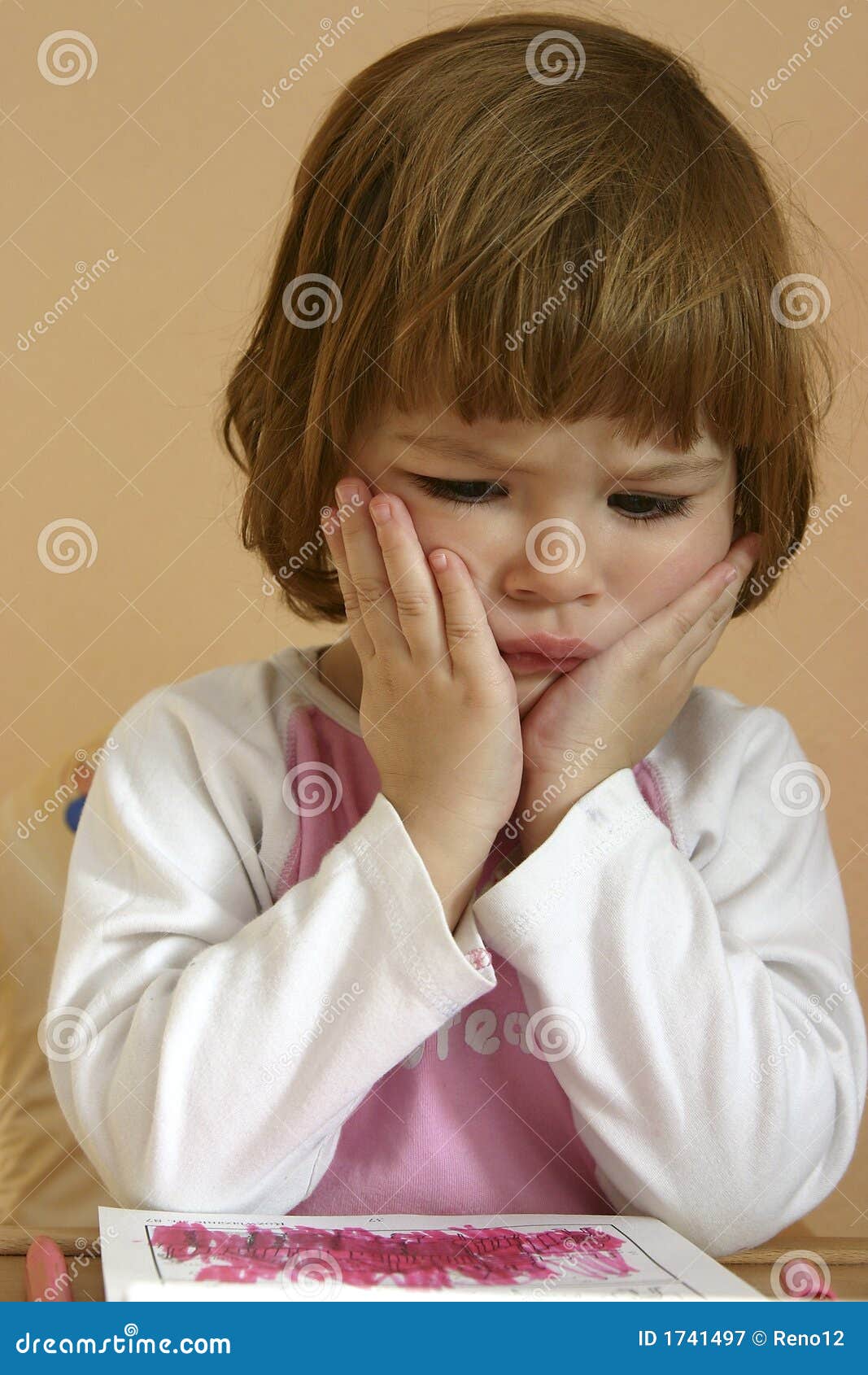 Little worries stock image. Image of pretty, worry, little - 1741497