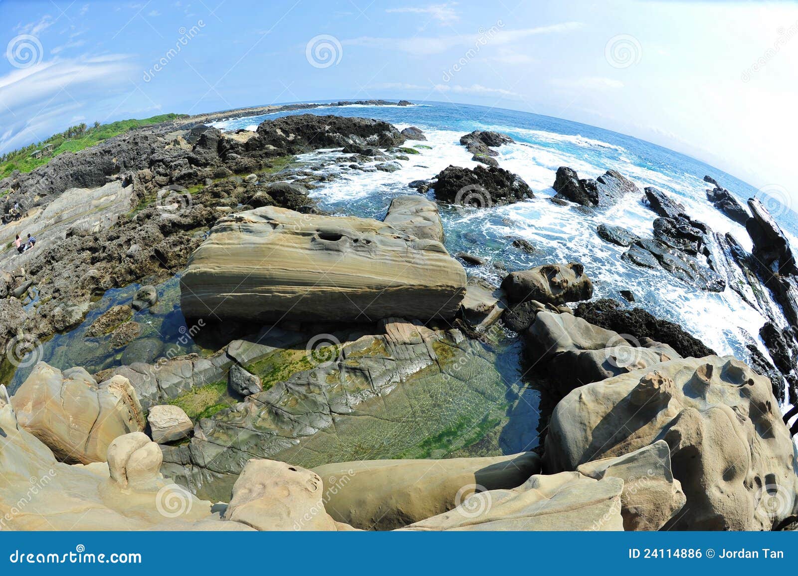 Little Yeliou Limestone Formations Stock Photo - Image of coast, stone ...