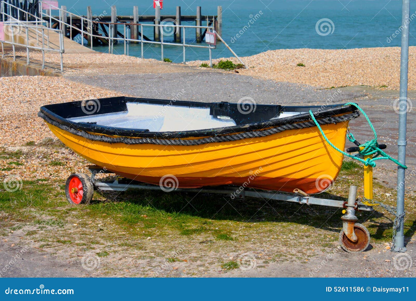 Little yellow boat stock photo. Image of british, paint - 52611586
